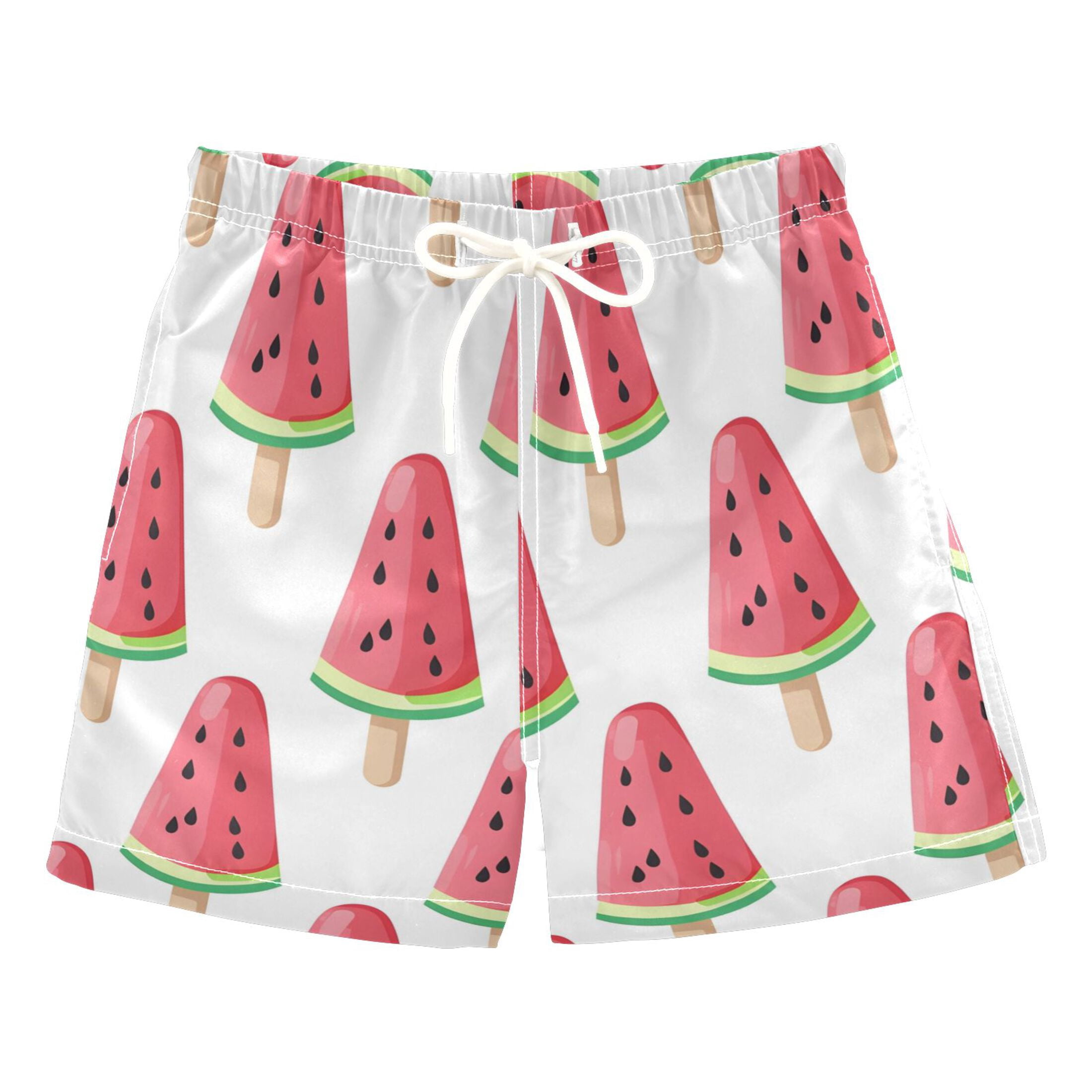 Watermelon Ice Sucker Boys' Swim Trunks Board Shorts Beach Pants ...