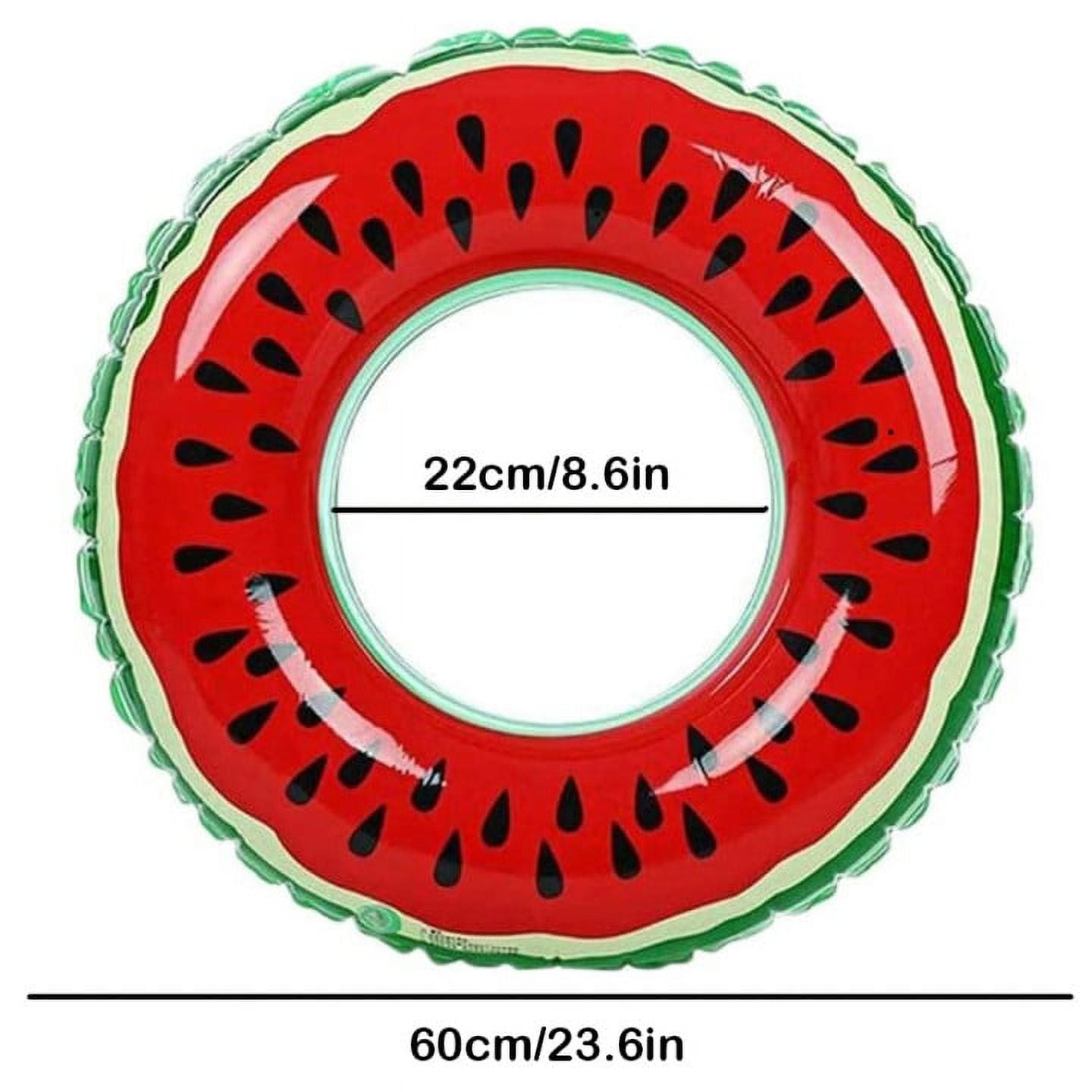 Watermelon Inflatable Pool Float Circle Swimming Ring for Kids Adults ...