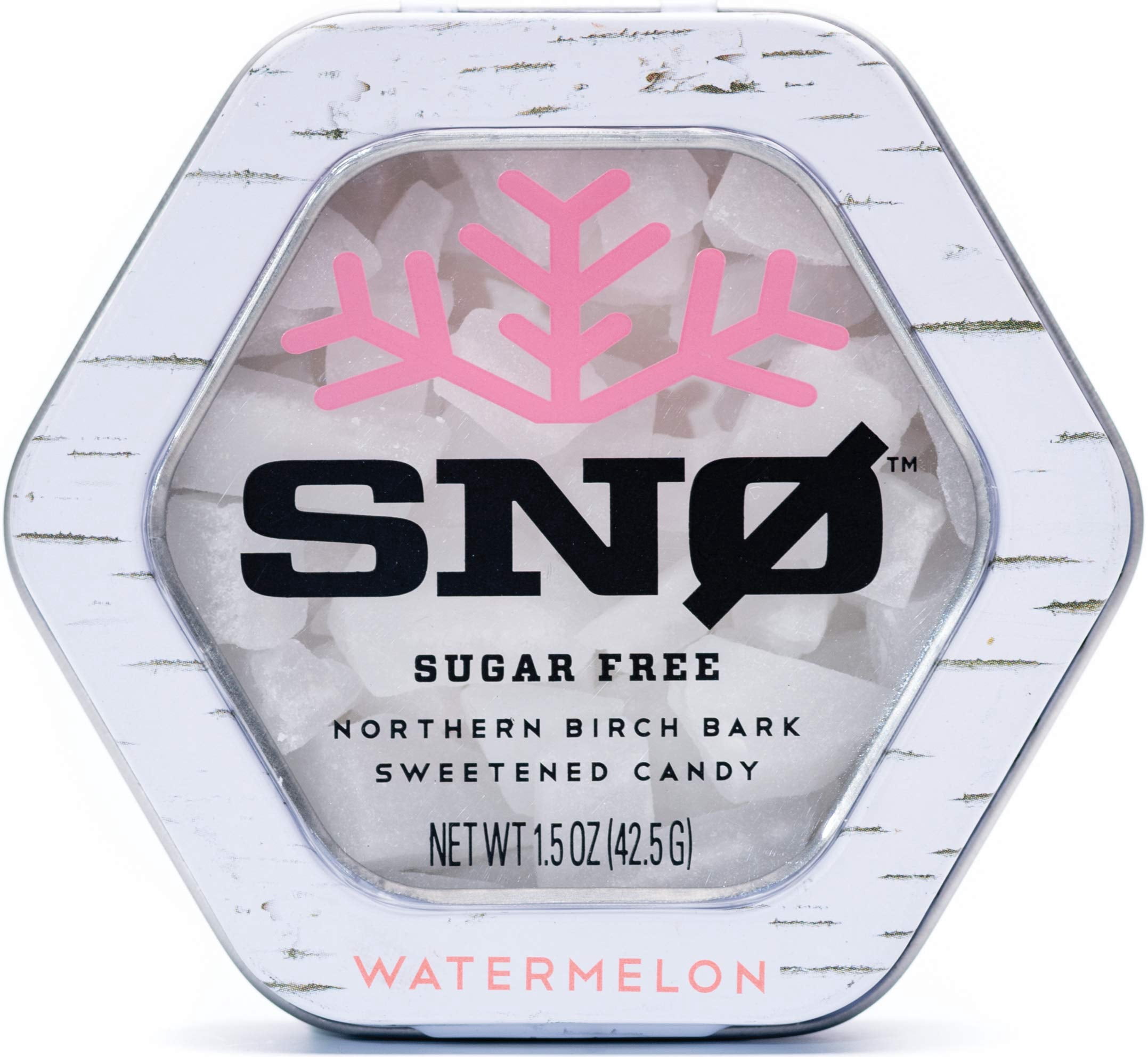 Watermelon KETO Xylitol Candy BCF26 Chips - SNØ 1.5oz Tin - Sugar-Free ...