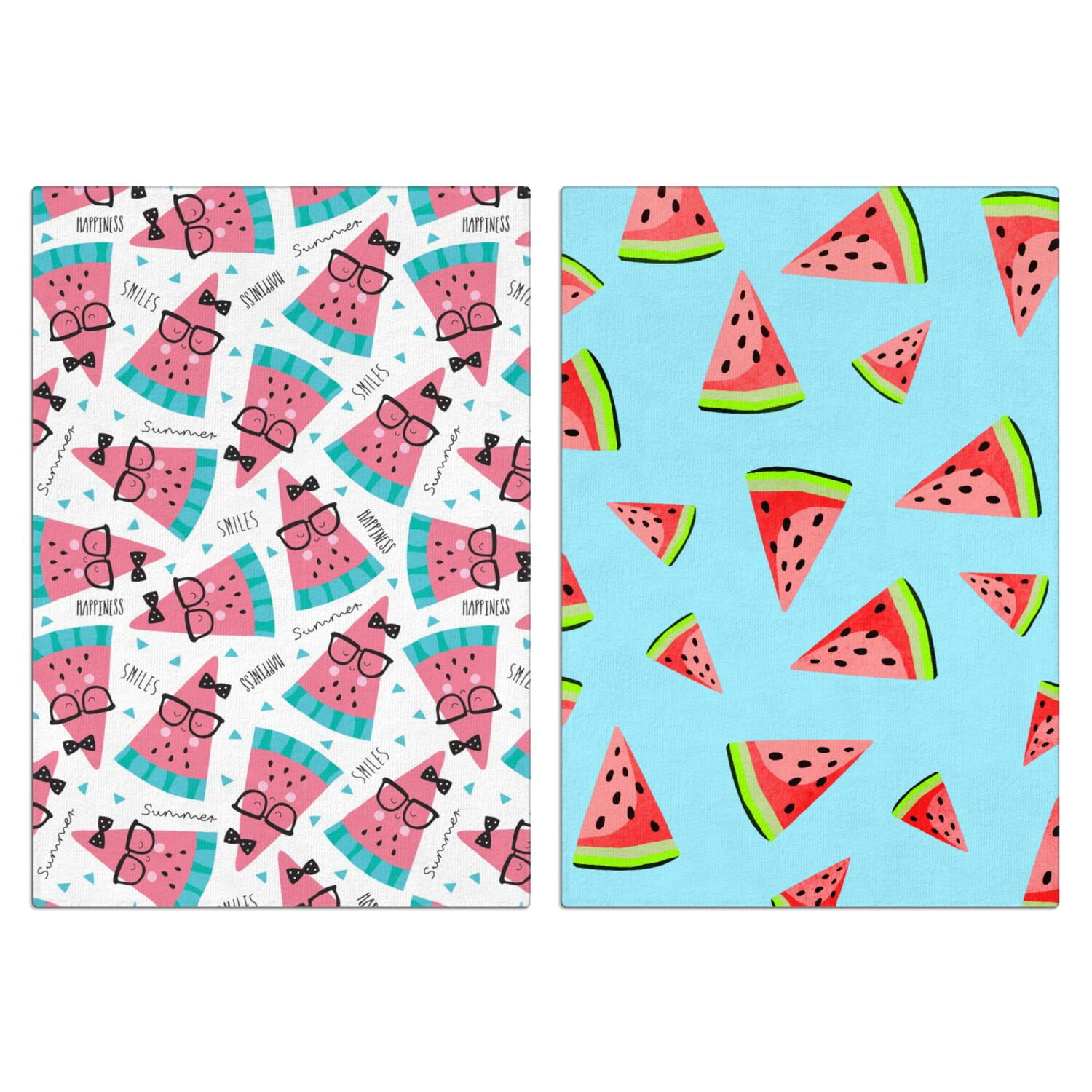 Watermelon Kitchen Towels Set of 2, Absorbent Dish Towels & Hand Towels ...