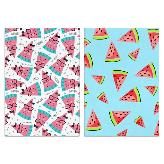 Watermelon Kitchen Towels Set of 2, Absorbent Dish Towels & Hand Towels ...