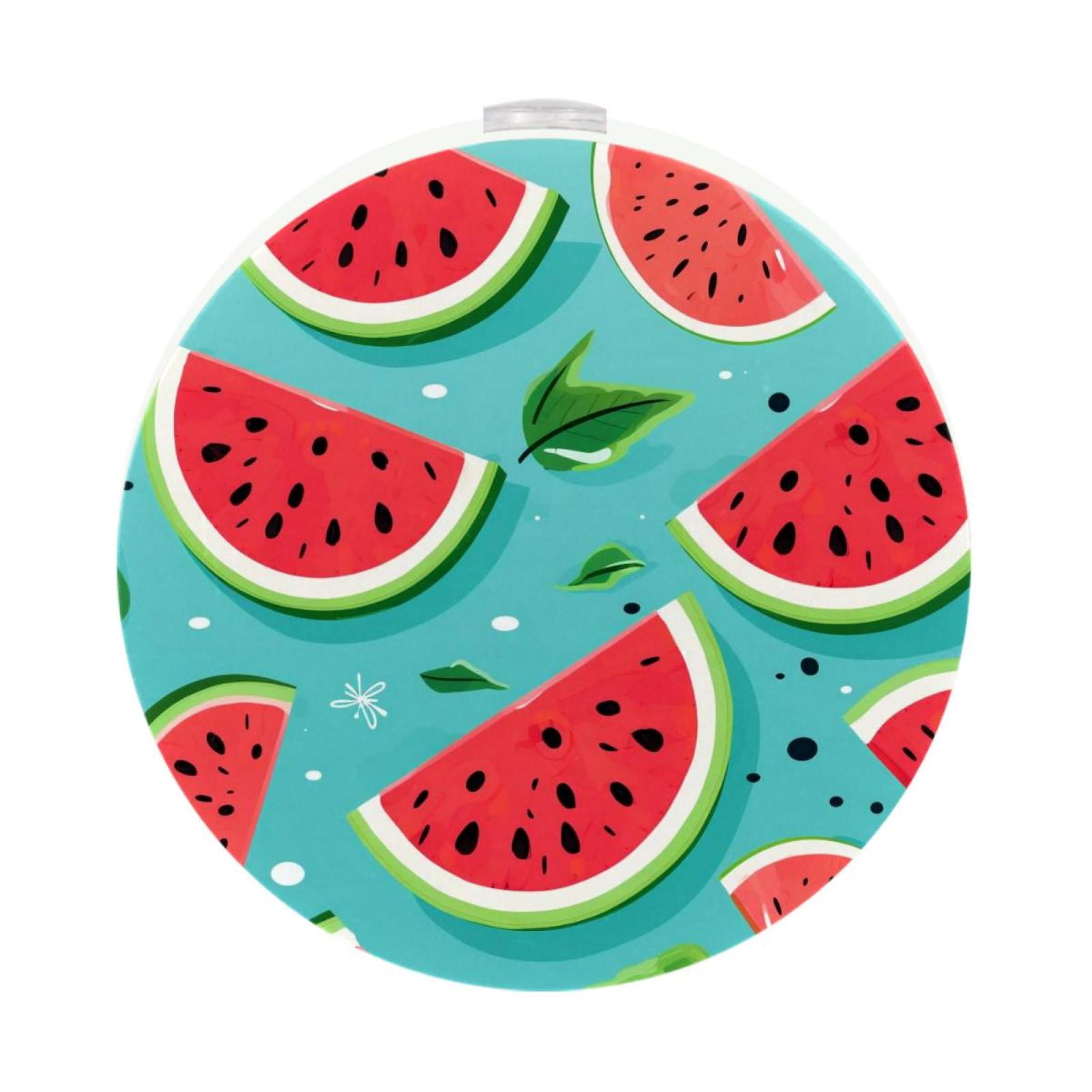 Watermelon LED Round Night Light-2PCS: Bright and Compact Plug-in Lamps ...