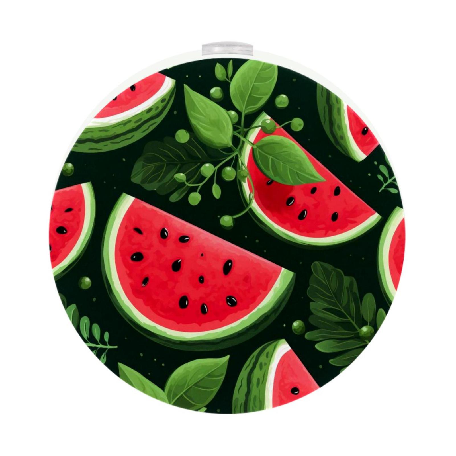 Watermelon LED Round Night Light - 2PCS, Compact and Energy-Efficient ...