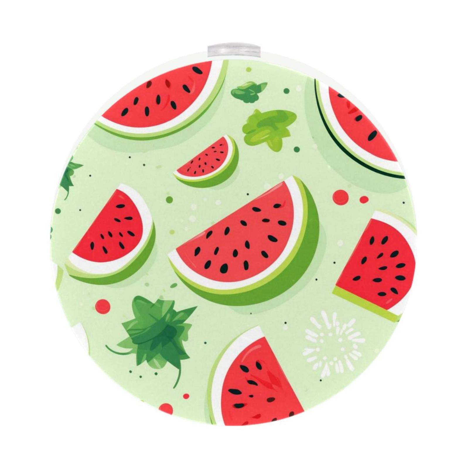Watermelon LED Round Night Light-2PCS, Dimmable Plug-in Circle Wall ...