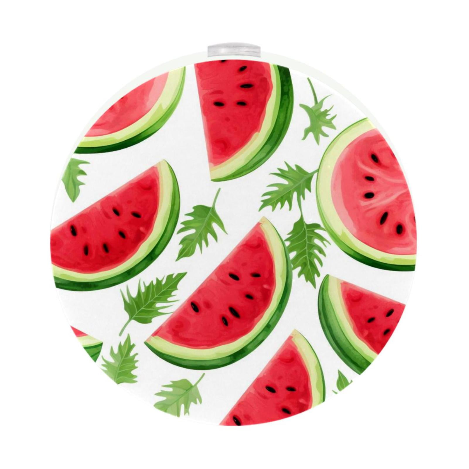 Watermelon LED Round Night Light-2PCS, Dimmable Plug-in Circle Wall ...