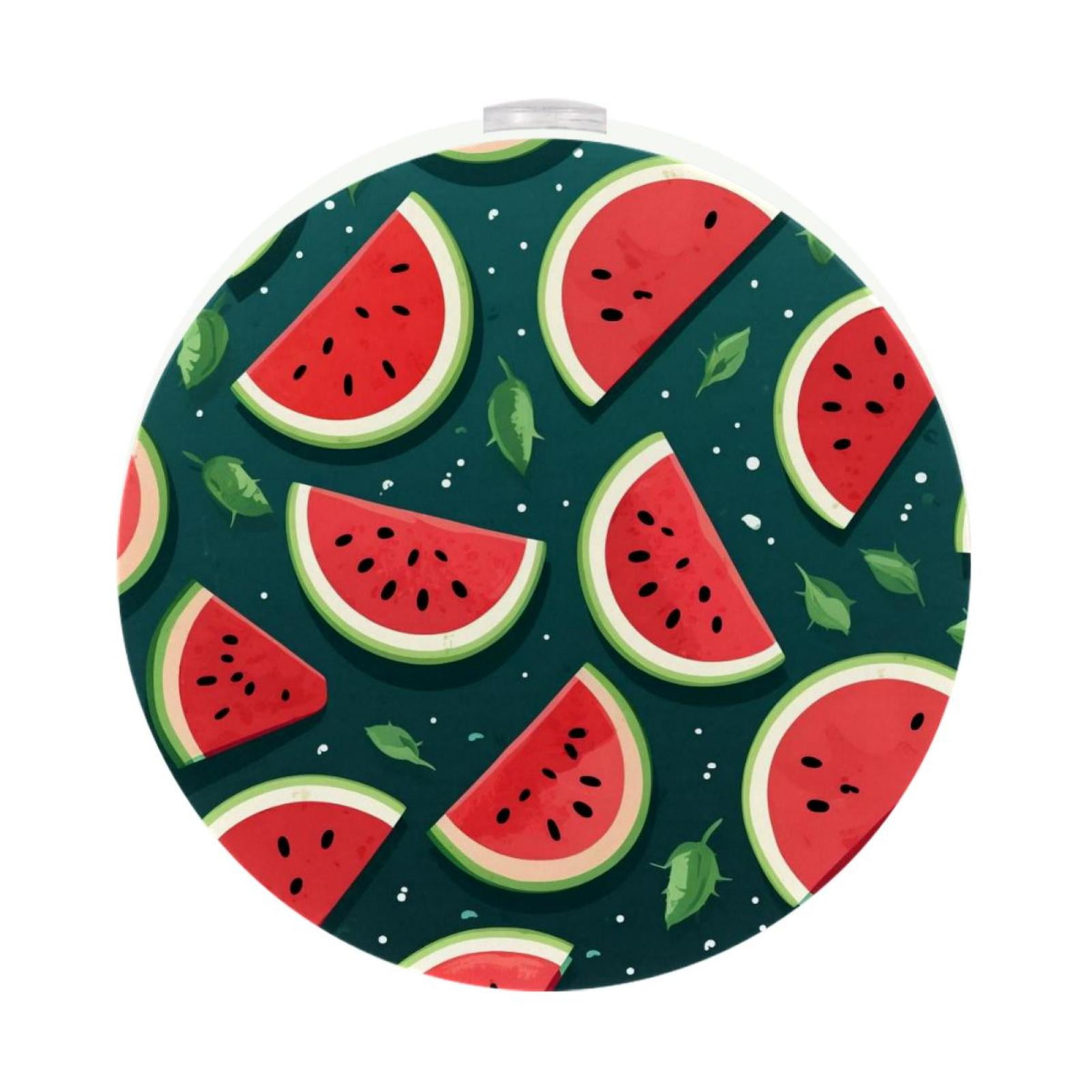 Watermelon LED Round Night Light-2PCS, Energy-Efficient Plug-in Ambient ...
