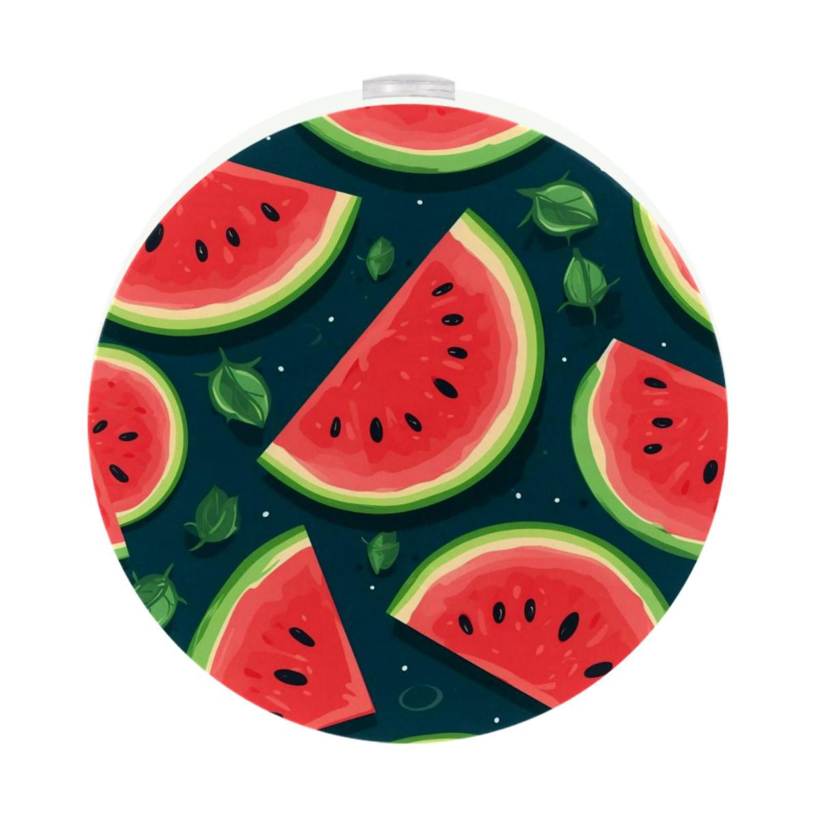 Watermelon LED Round Night Light-2PCS, Energy-Efficient Plug-in Ambient ...