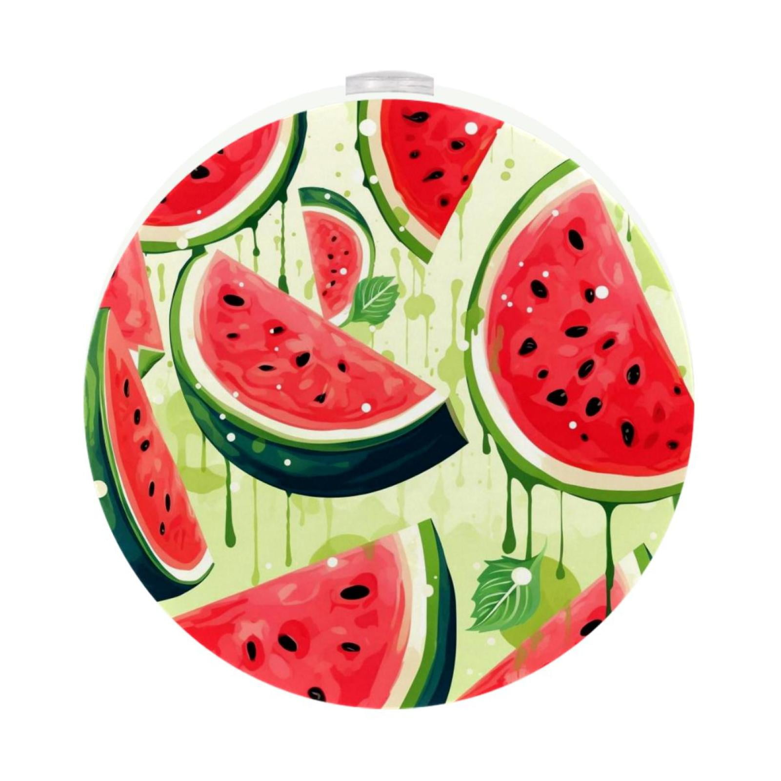 Watermelon LED Round Night Light - 2PCS, Energy Efficient Plug-in Wall ...