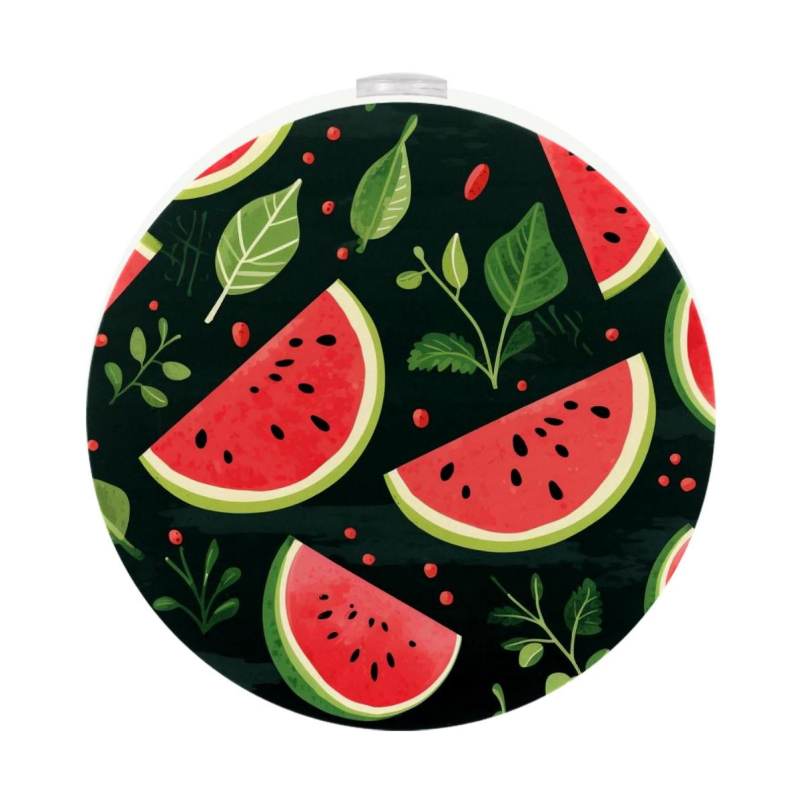 Watermelon LED Round Night Light 2PCS - Motion Sensor Activated Soft ...