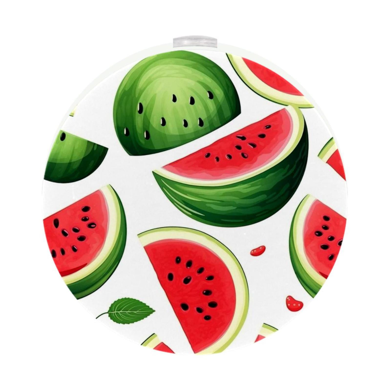 Watermelon LED Round Night Light-2PCS, Motion Sensor Plug-in Wall Light ...
