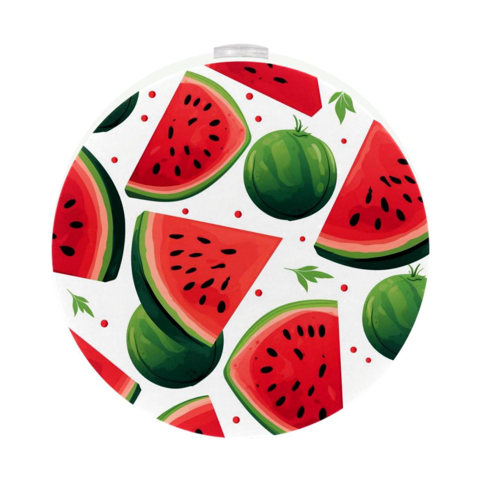 Watermelon LED Round Night Light-2PCS for Nursery and Bedroom, Plug-in ...