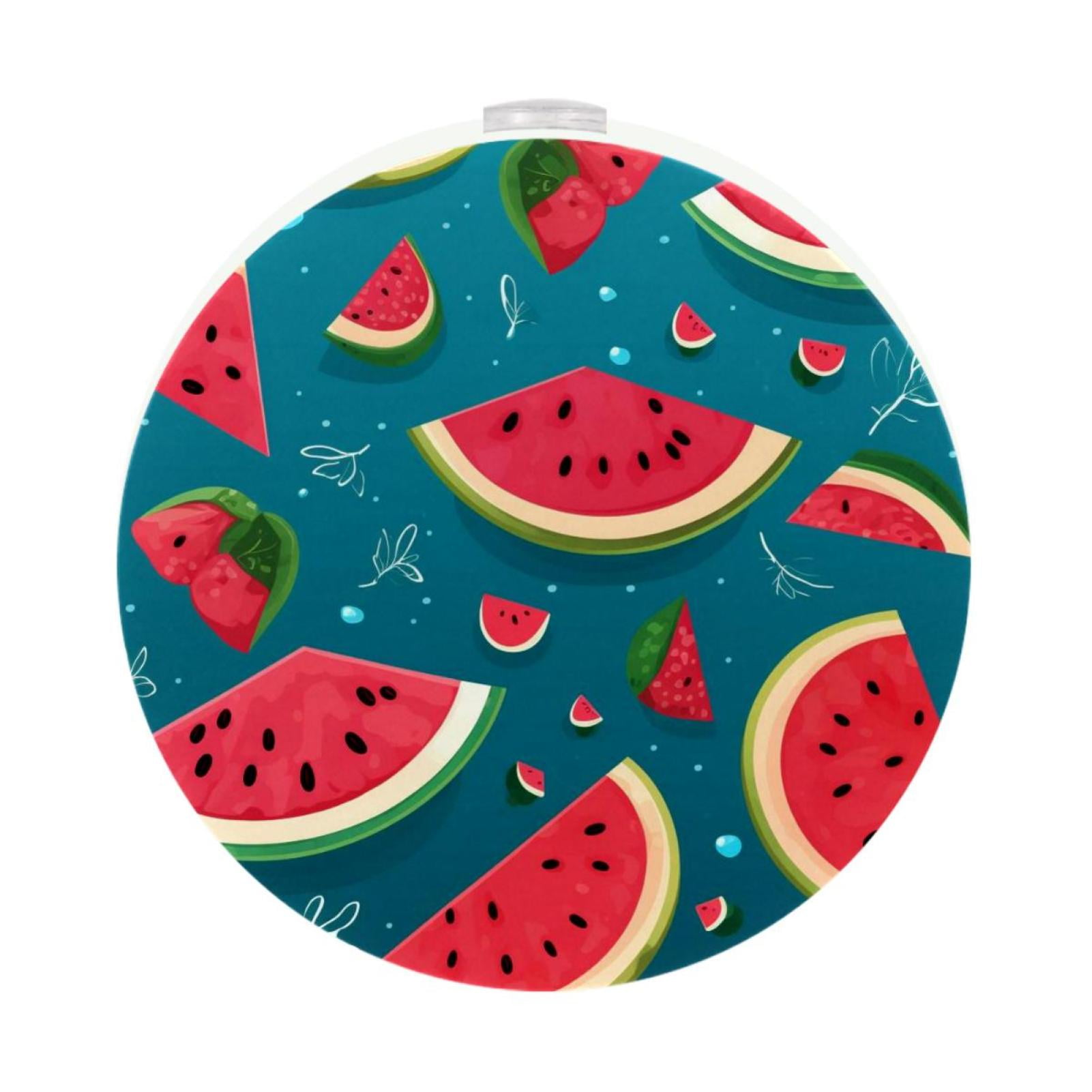 Watermelon LED Round Night Light-2PCS, Plug-in Auto Dusk to Dawn Sensor ...