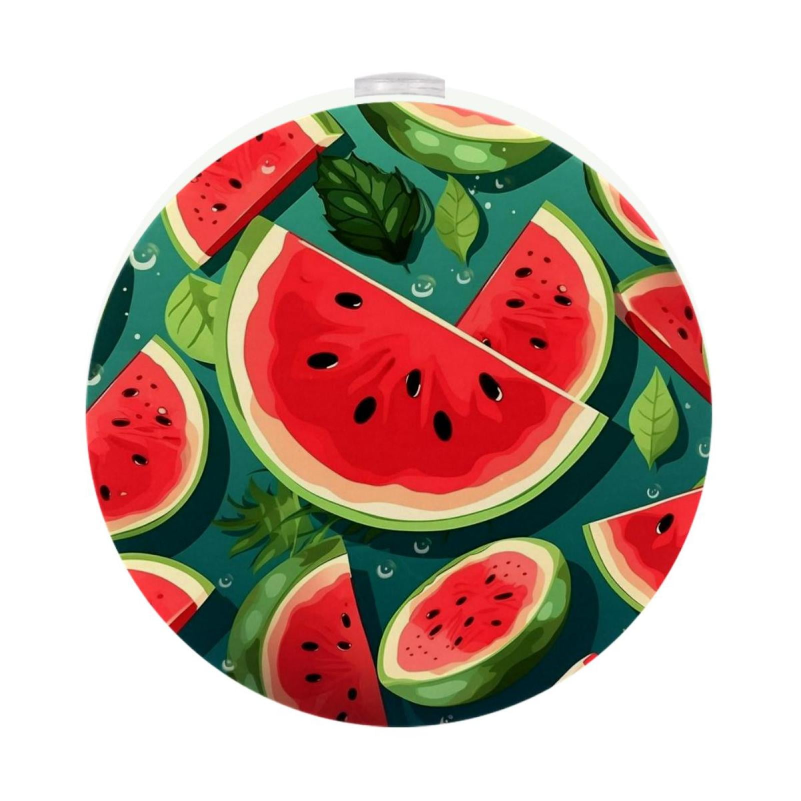 Watermelon LED Round Night Light-2PCS - Plug-in Smart Sensor ...