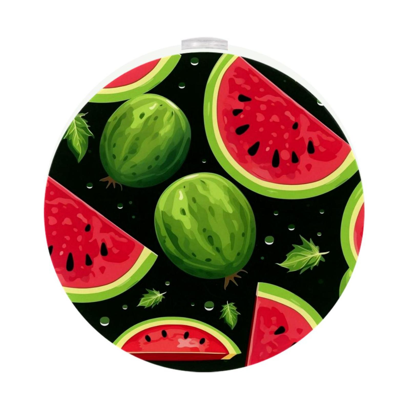 Watermelon LED Round Night Light-2PCS Ultra Bright Candle Battery Powered for Kids Bedroom ...