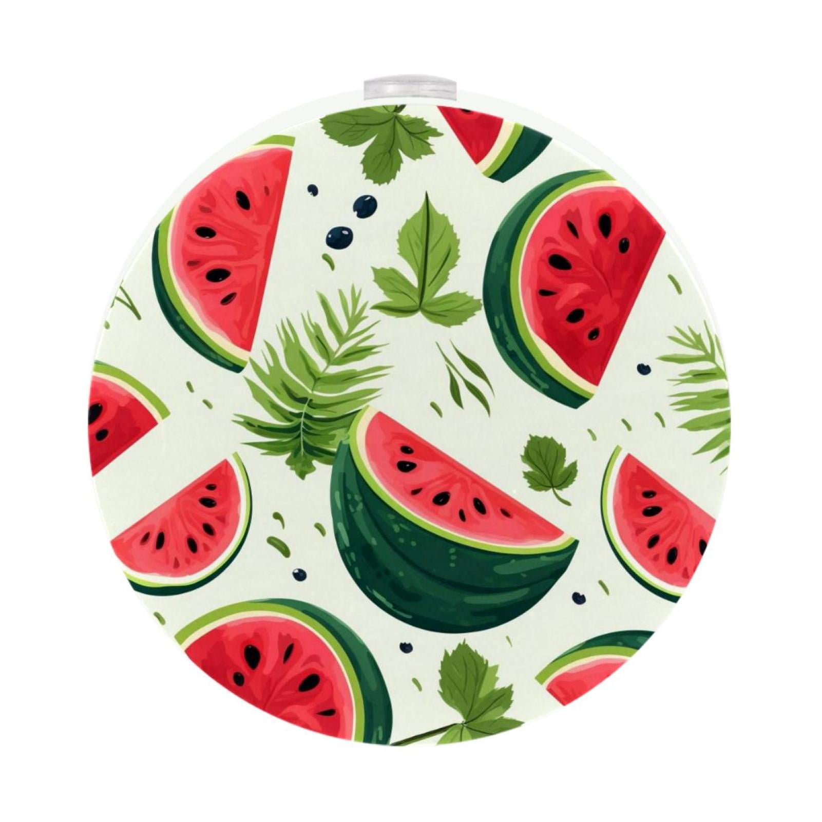 Watermelon LED Round Night Light-2PCS Ultra Bright Candle Battery ...