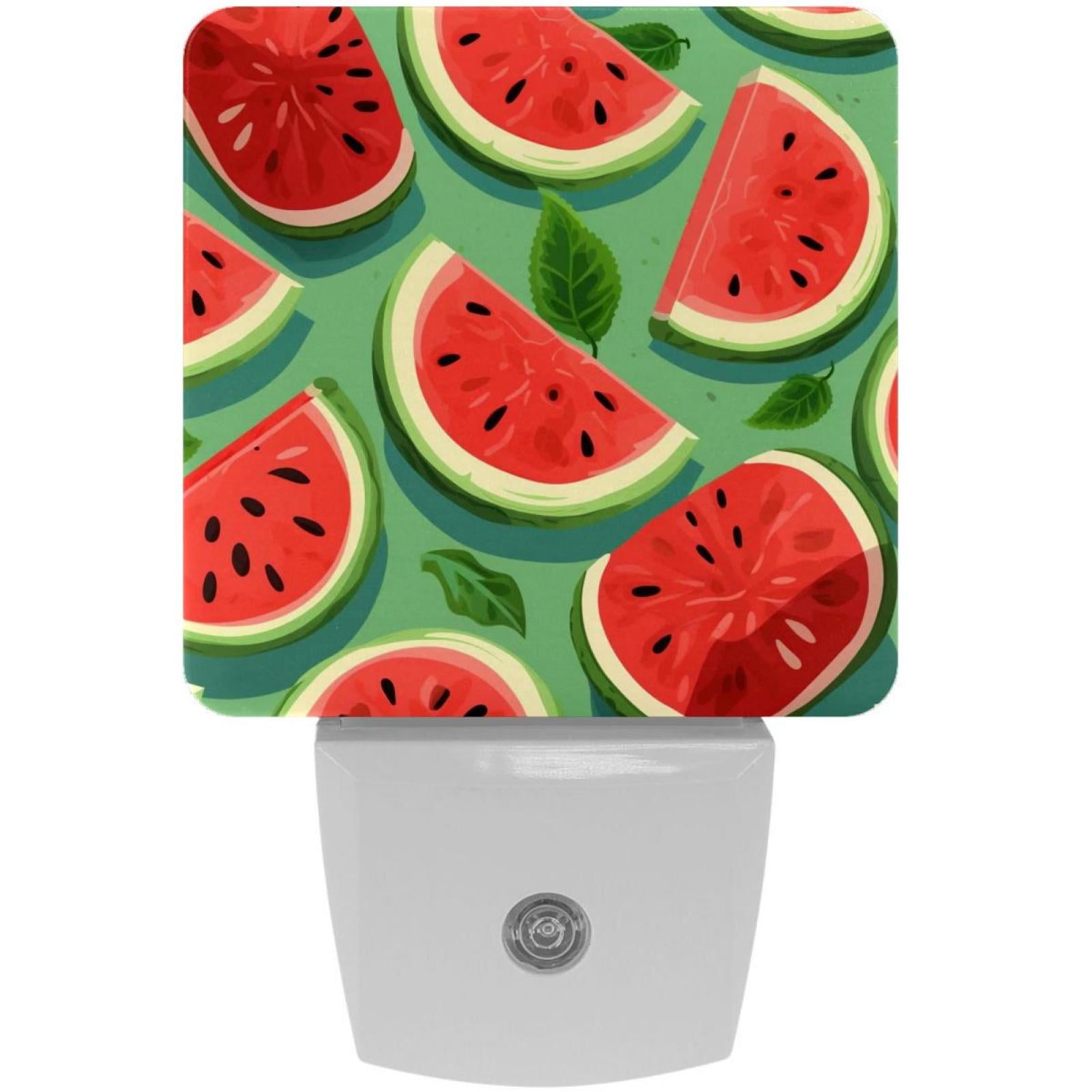 Watermelon LED Square Night Light - Energy Efficient Plug-in Nightlight ...