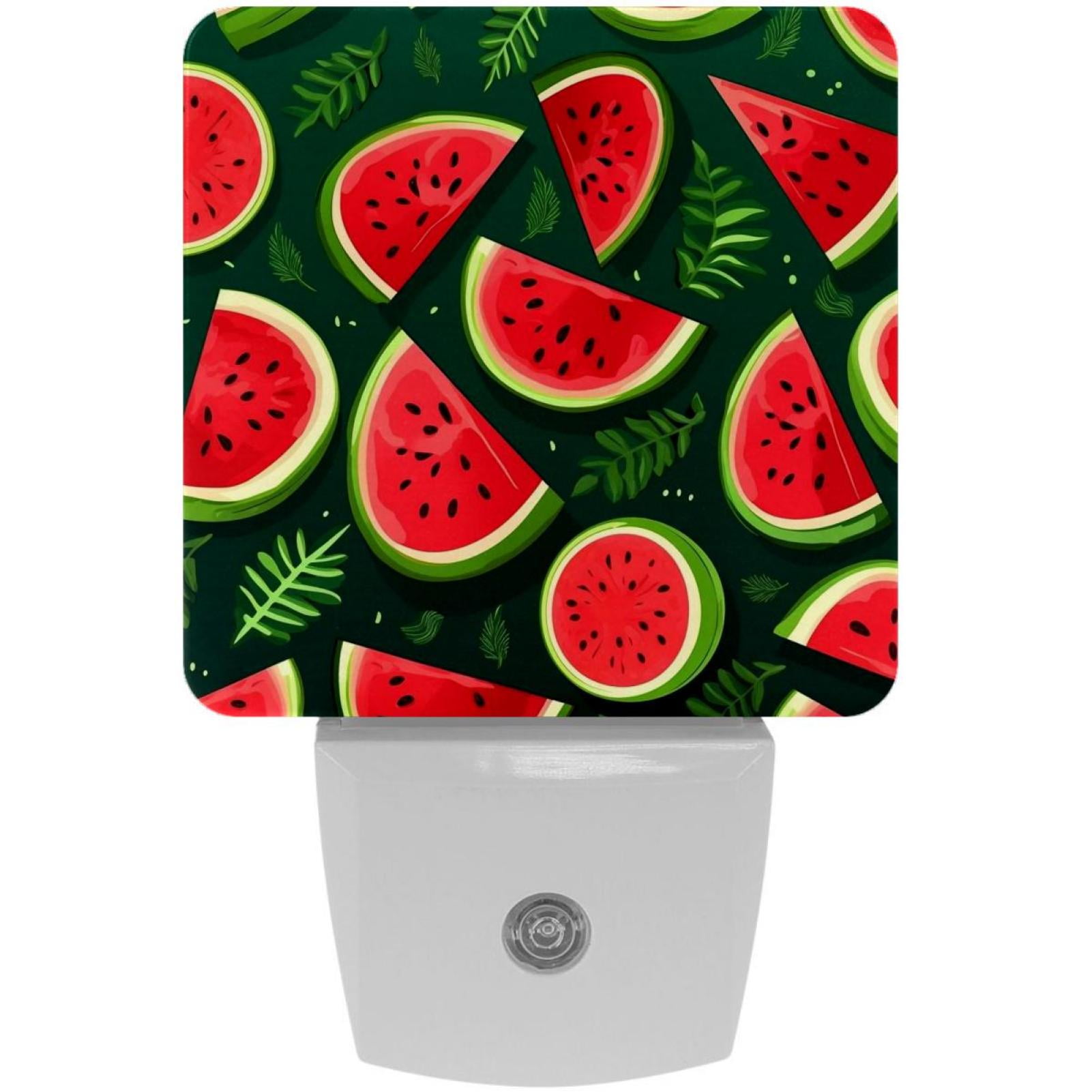 Watermelon LED Square Night Light - Energy Efficient Plug-in Nightlight ...