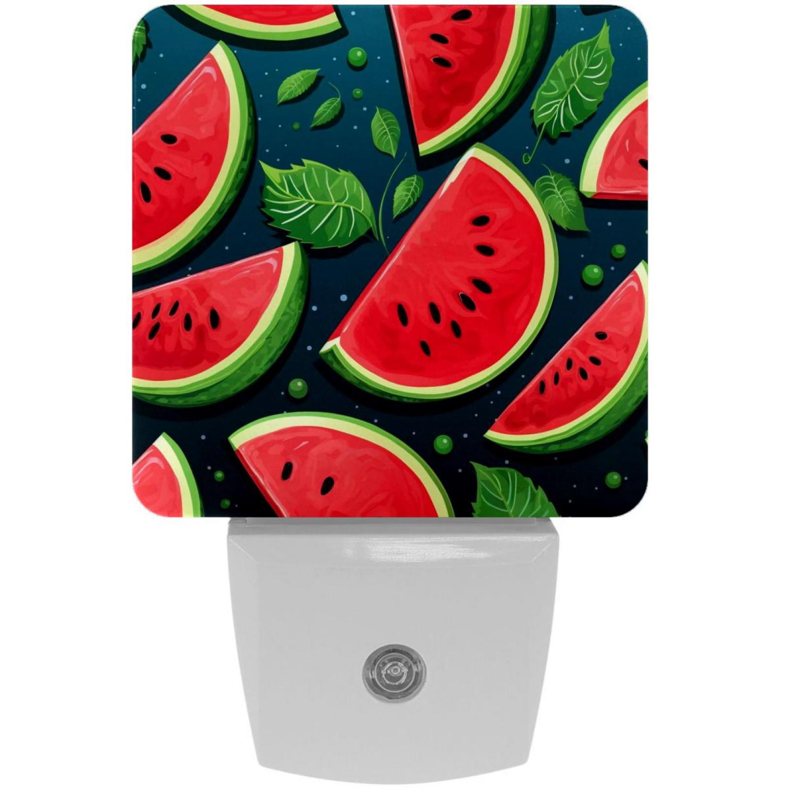 Watermelon LED Square Night Light - Small and Bright Square-shaped LED ...