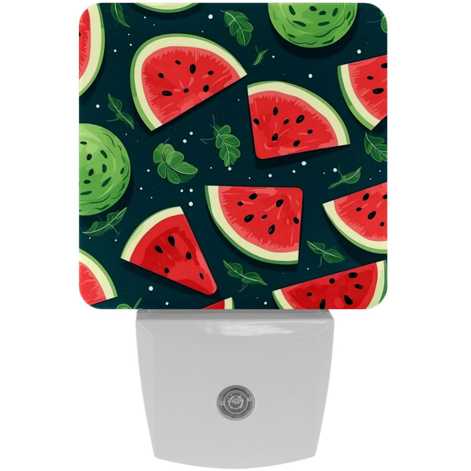Watermelon LED Square Night Light - Small and Bright Square-shaped LED ...