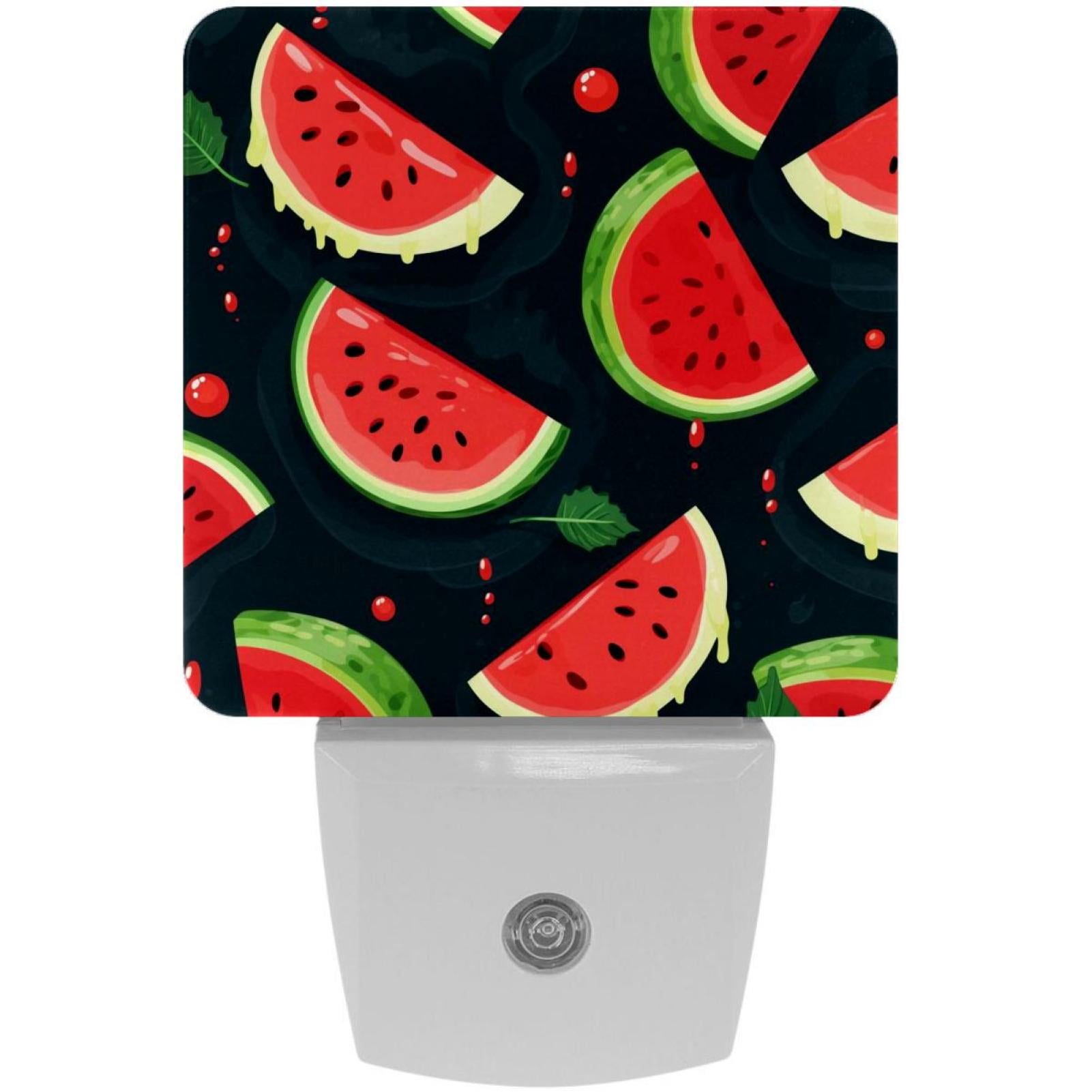 Watermelon LED Square Night Lights - Energy Efficient Bedside Lamp with ...