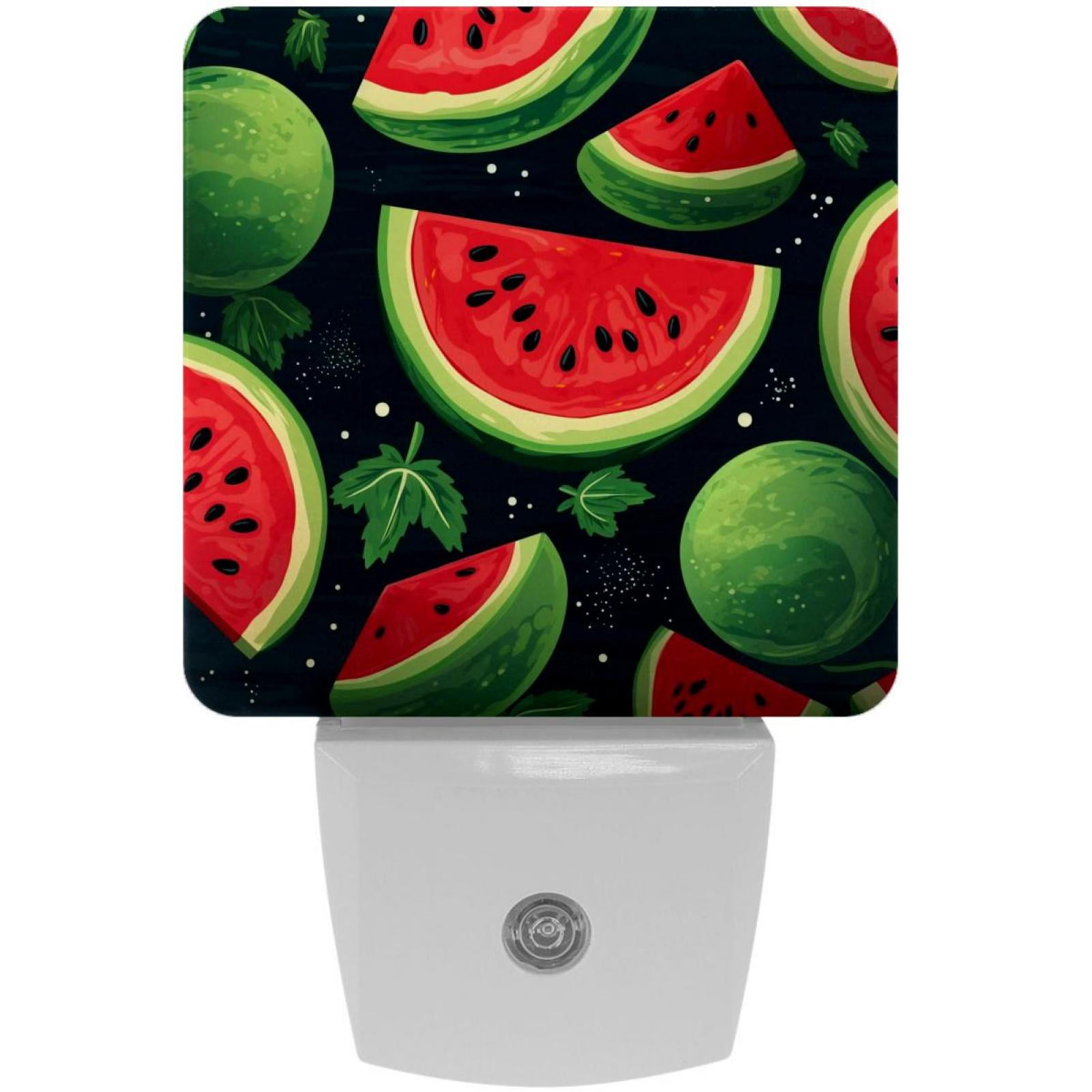 Watermelon LED Square Night Lights - Energy Efficient Bedside Lamp with ...