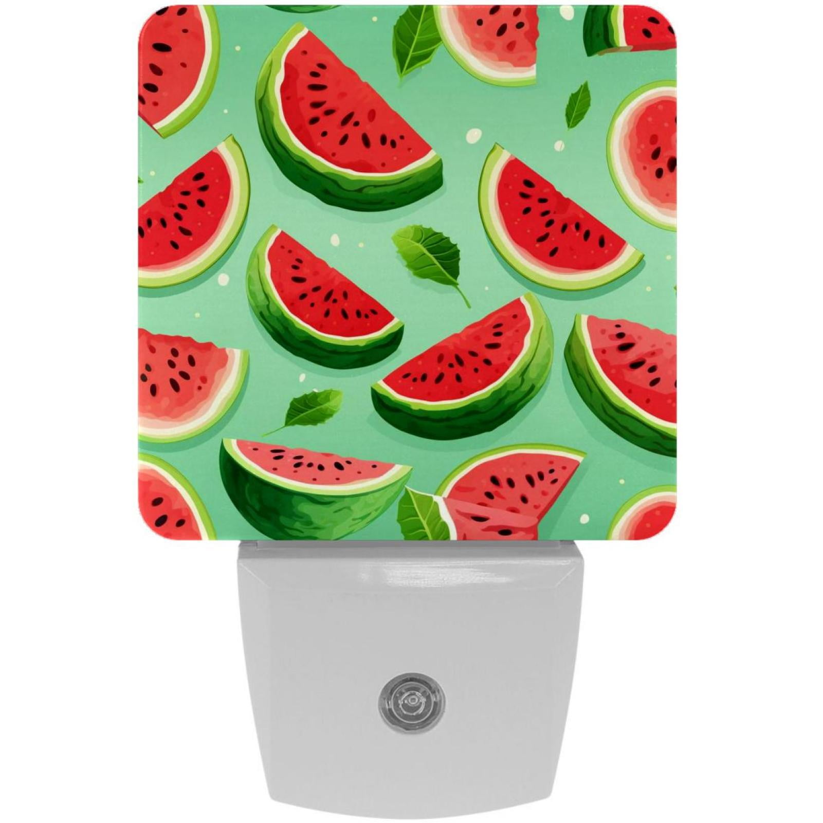 Watermelon LED Square Night Lights - Energy Efficient Plug-in Wall Lamp ...