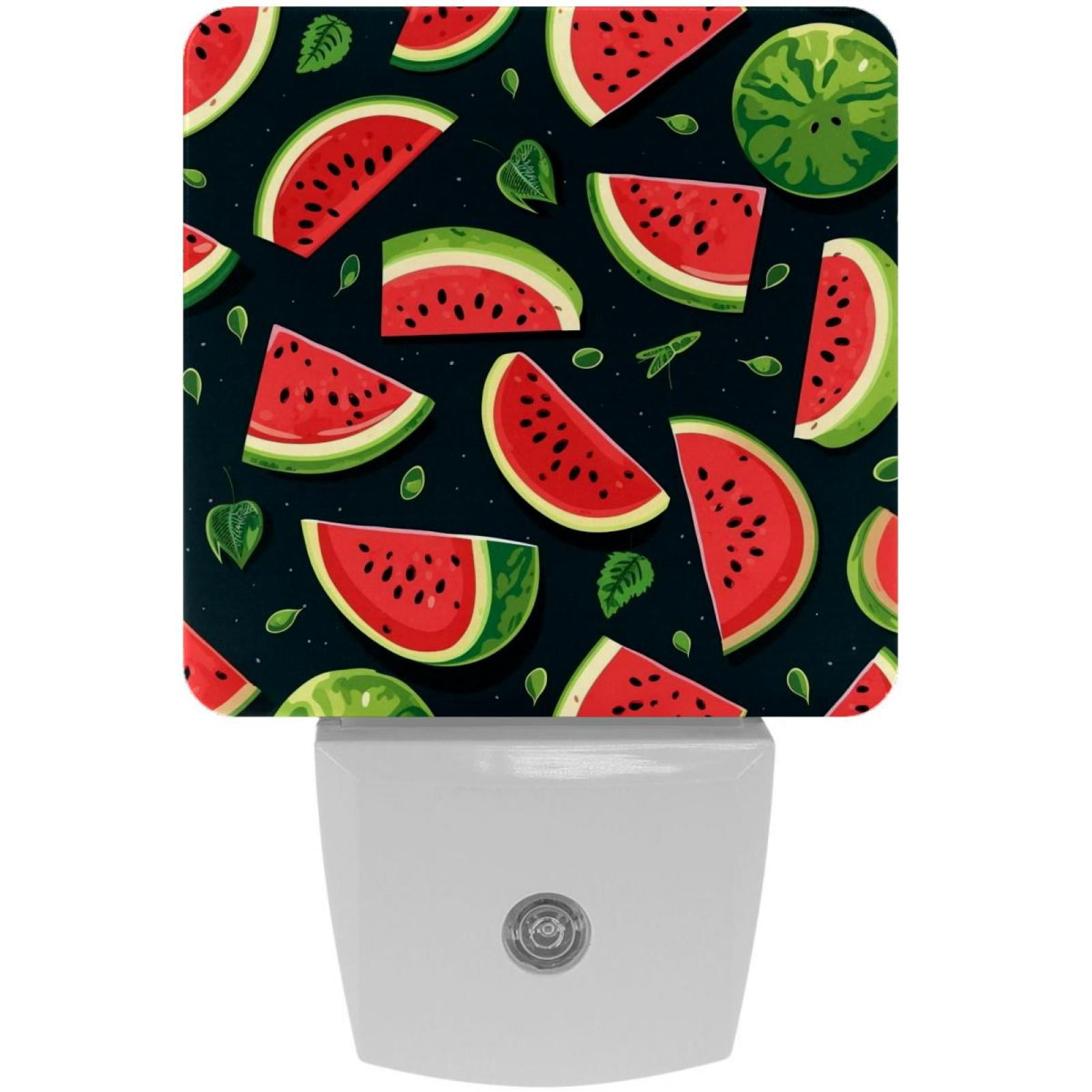 Watermelon LED Square Night Lights - Energy Efficient Plug-in Wall Lamp ...