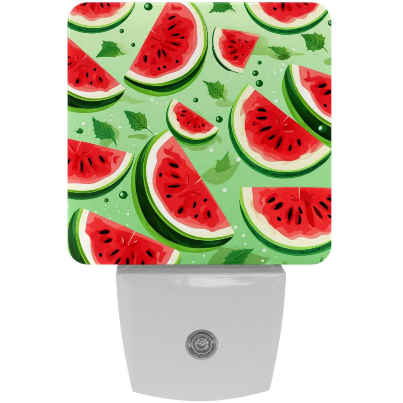 Watermelon LED Square Night Lights - Modern Design, Energy Efficient ...