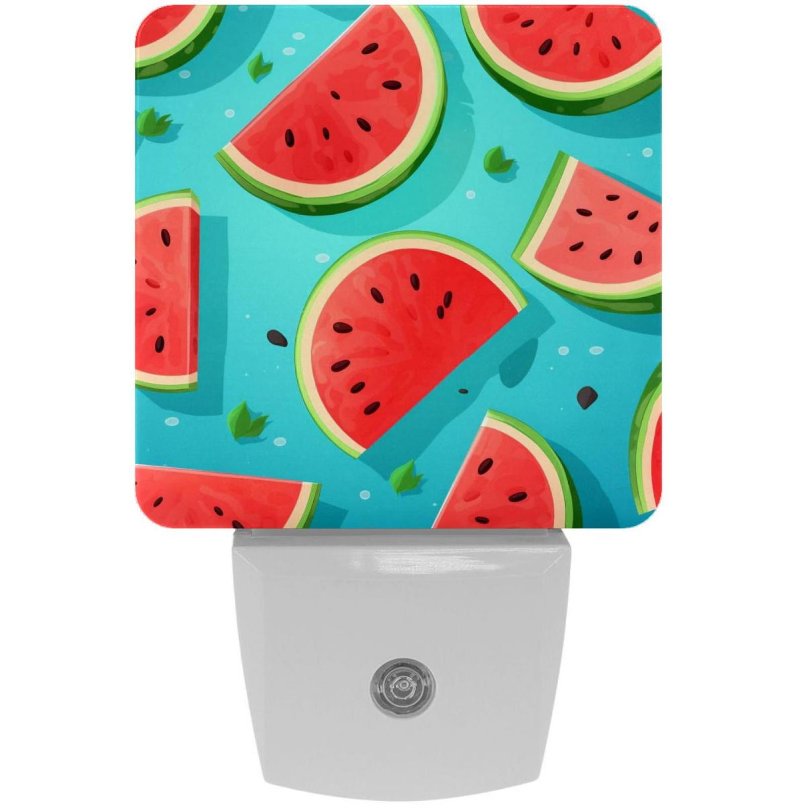 Watermelon LED Square Night Lights - Modern Design, Energy Efficient ...