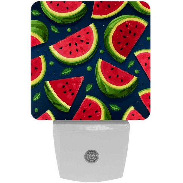 Watermelon LED Square Night Lights - Modern Design, Energy Efficient ...