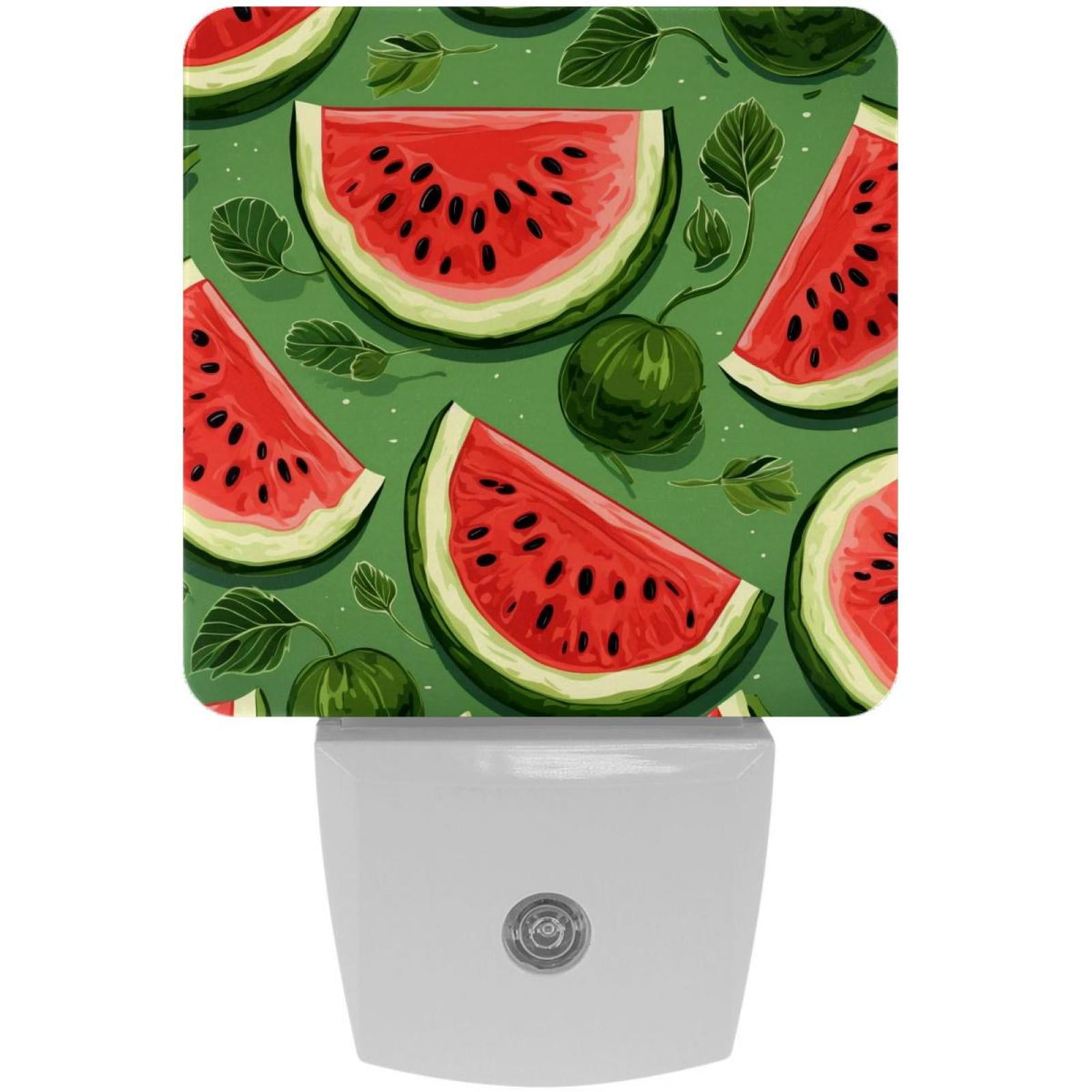 Watermelon LED Square Night Lights - Modern and Versatile Plug-in ...