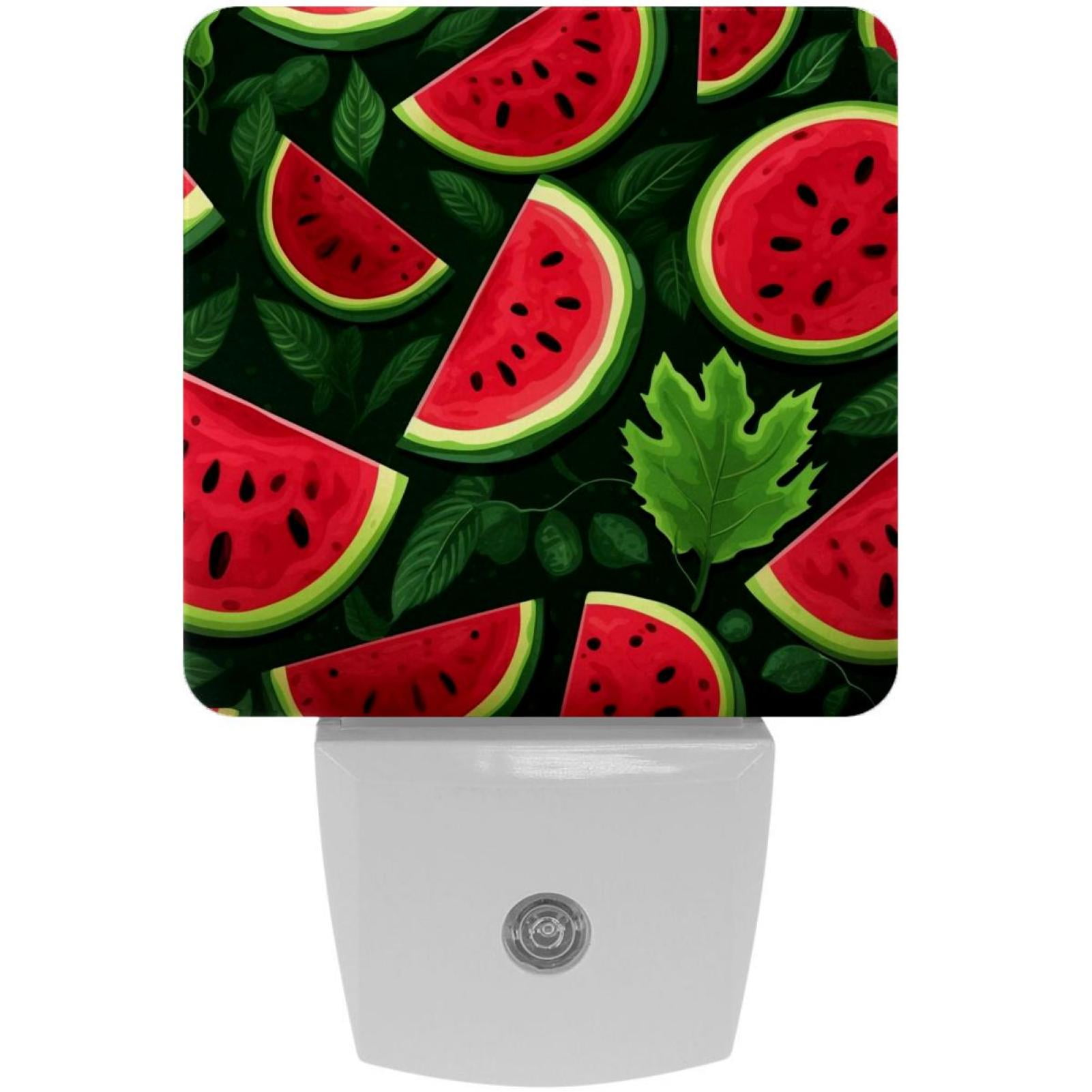Watermelon LED Square Night Lights - Modern and Versatile Plug-in ...