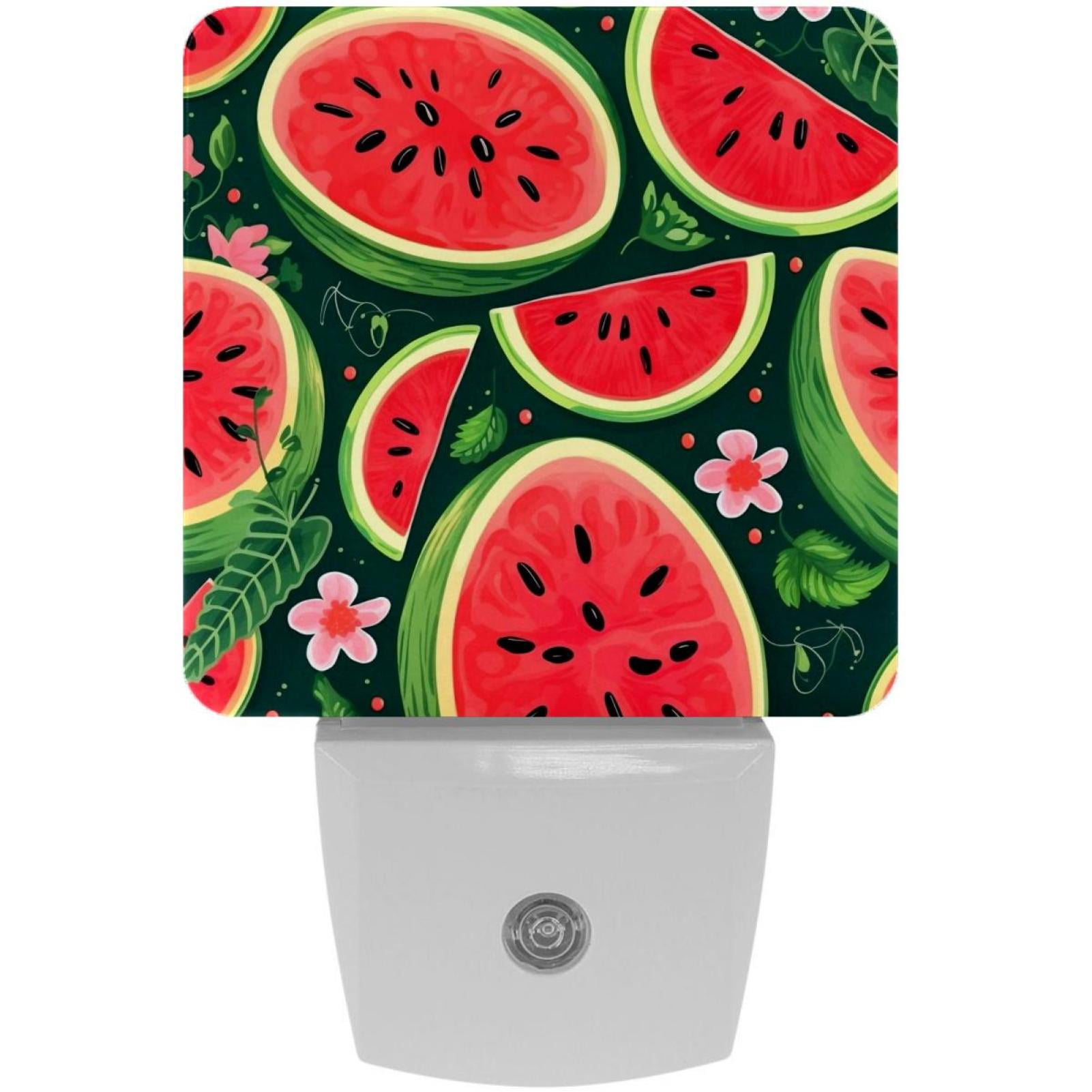 Watermelon LED Square Night Lights - Modern and Versatile Plug-in ...