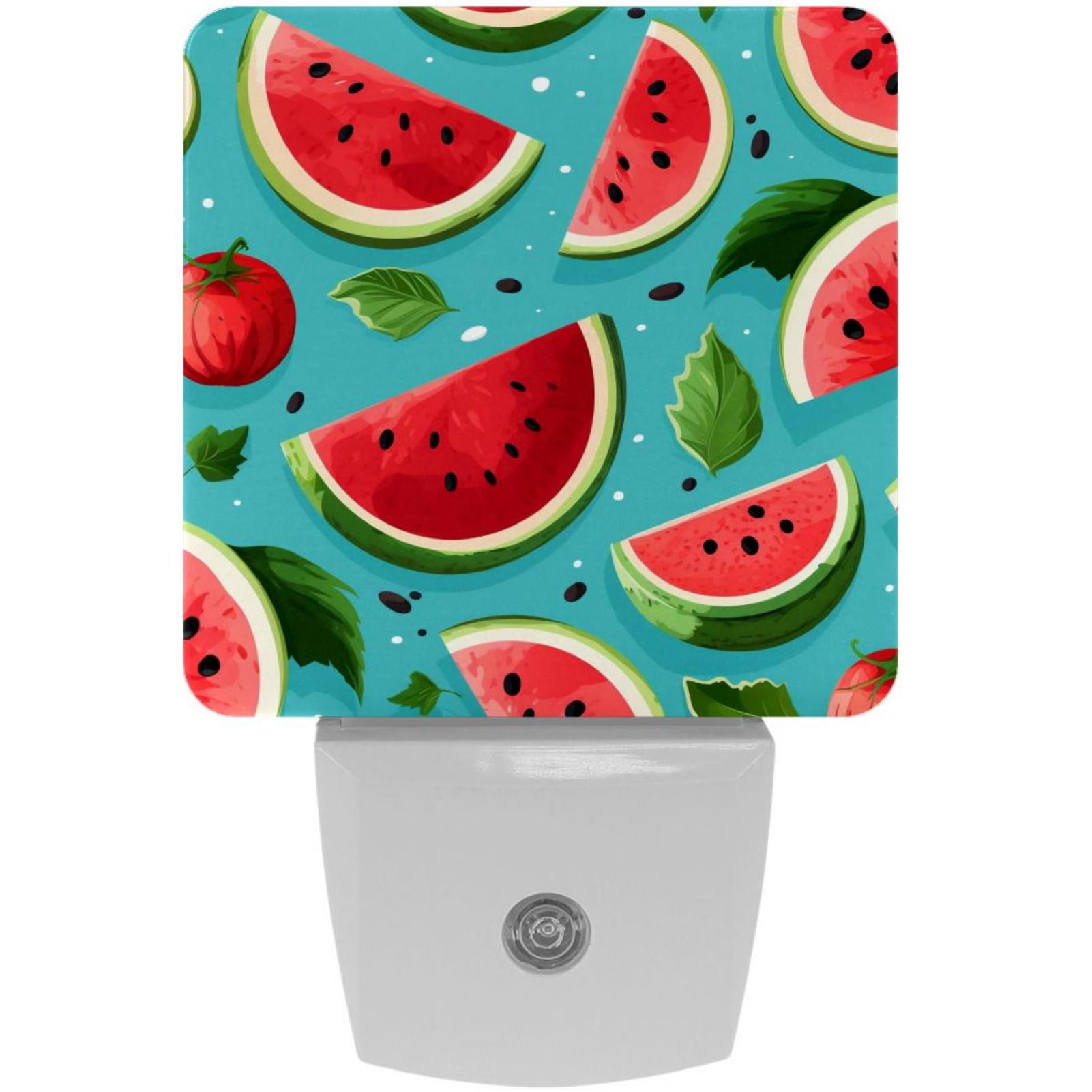 Watermelon LED Square Night Lights - Modern and Versatile Plug-in ...