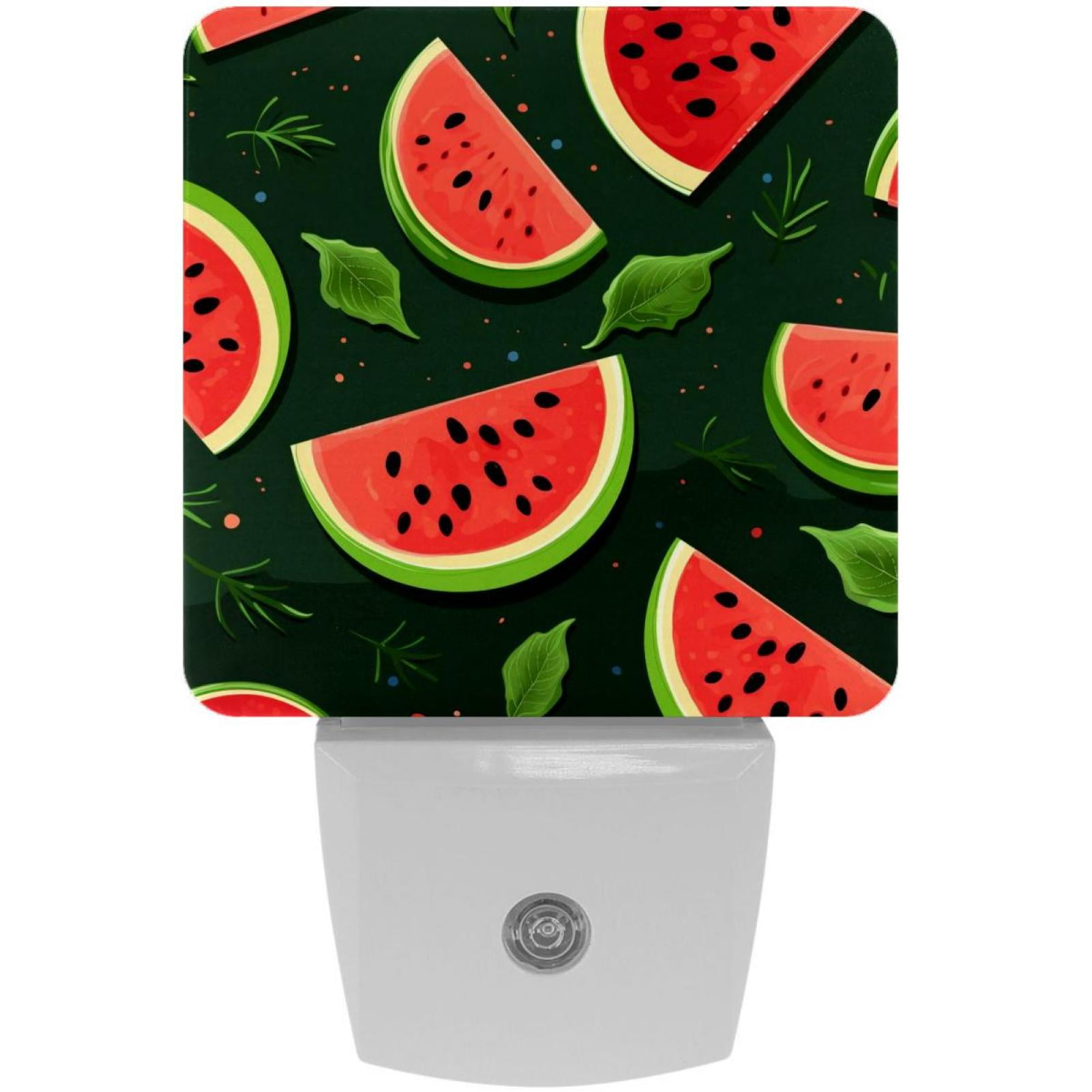 Watermelon LED Square Night Lights - Portable and Stylish for Bedroom ...