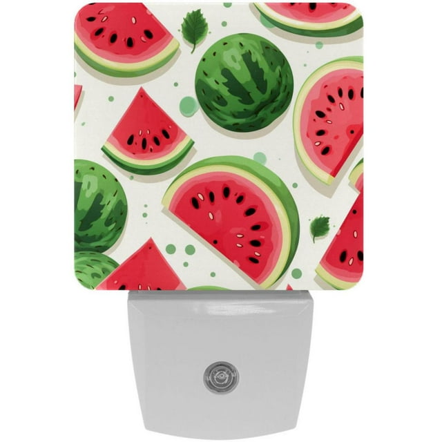 Watermelon LED Square Night Lights - Portable and Stylish for Bedroom ...