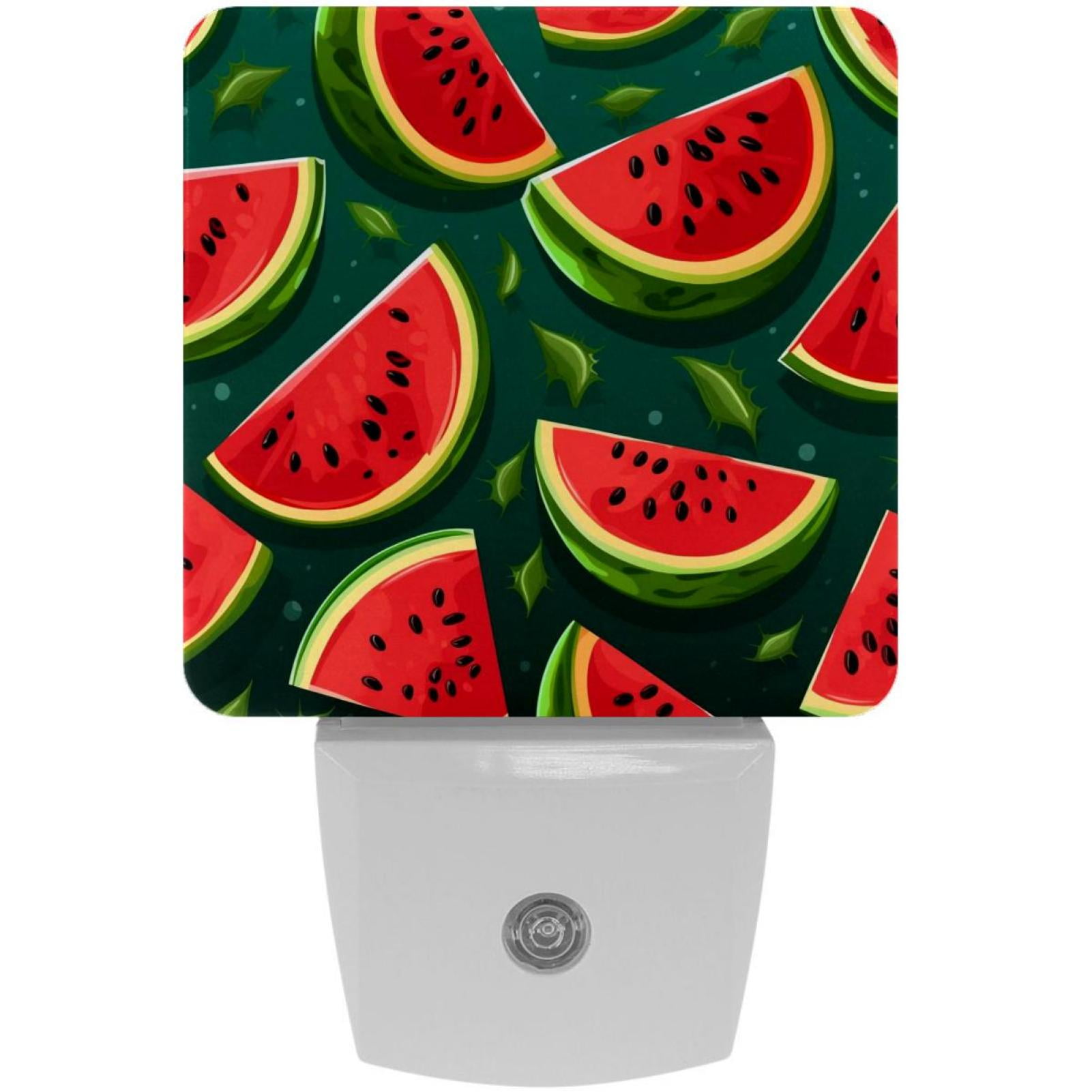Watermelon LED Square Night Lights - Small and Stylish Energy-Saving ...