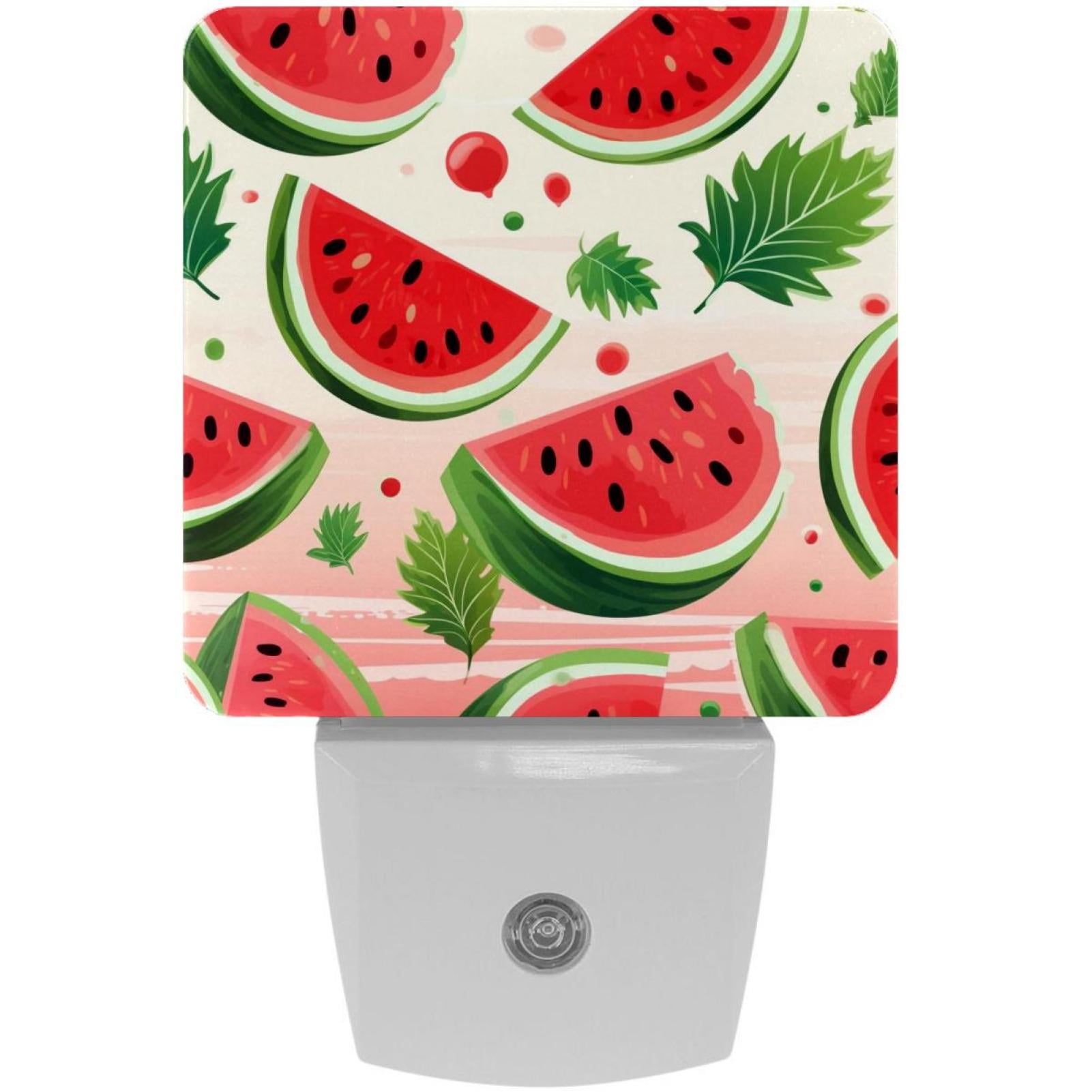 Watermelon LED Square Night Lights - Small and Stylish Energy-Saving ...