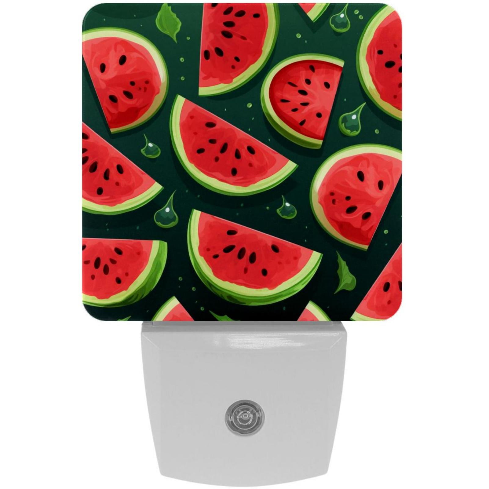 Watermelon LED Square Night Lights with Motion Sensor - Modern and ...