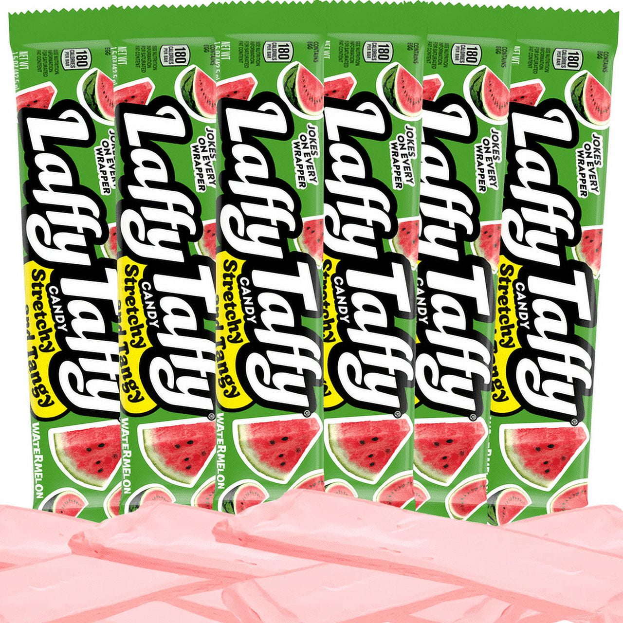 Laffy Taffy Watermelon Soft Chew Candy - Bulk Pack by Gaudum (24 pieces ...