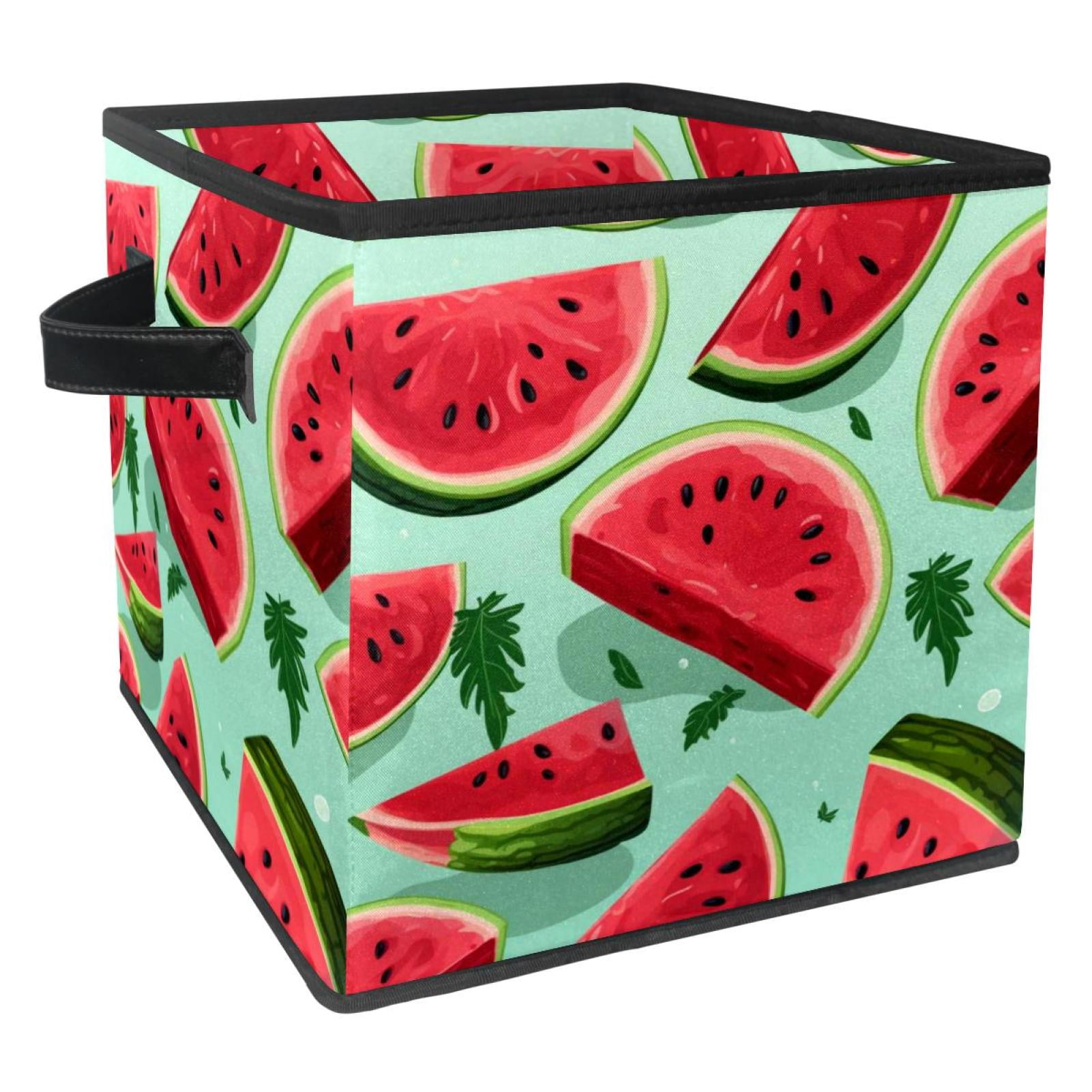 Watermelon Large Capacity Foldable Storage Box with Handle for Toy and ...