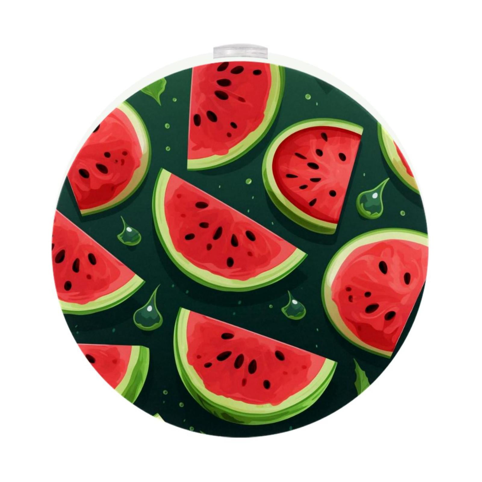 Watermelon Led Round Night Light-2pcs, Gentle Glow Plug in Wall Lamp ...