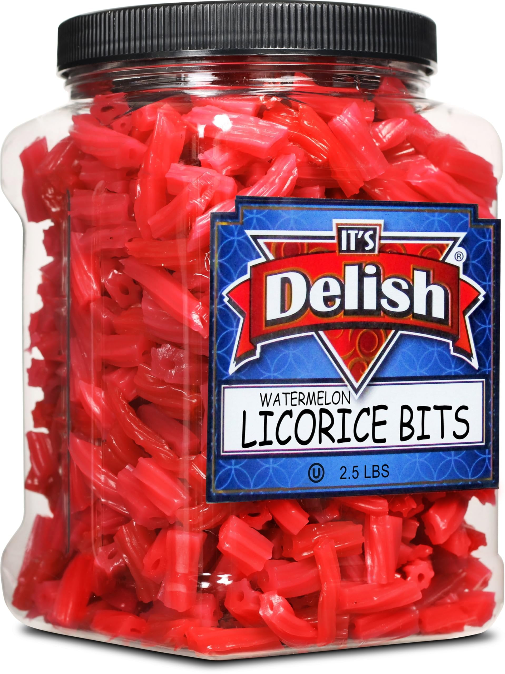 Watermelon Licorice Bits by Its Delish, 2.5 LBS 40 Oz Jumbo Container ...