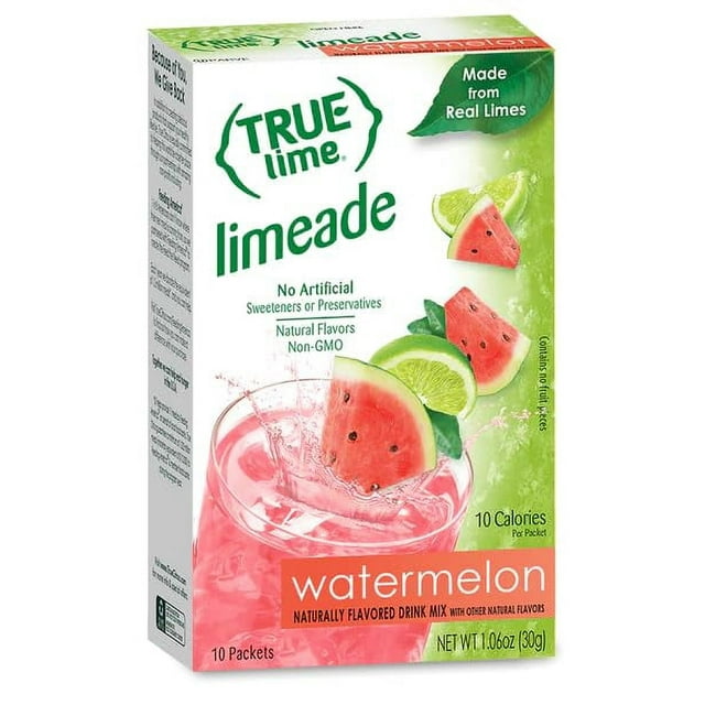 Watermelon Limeade Drink Mix 10 packets (Pack of 4) - Walmart.com