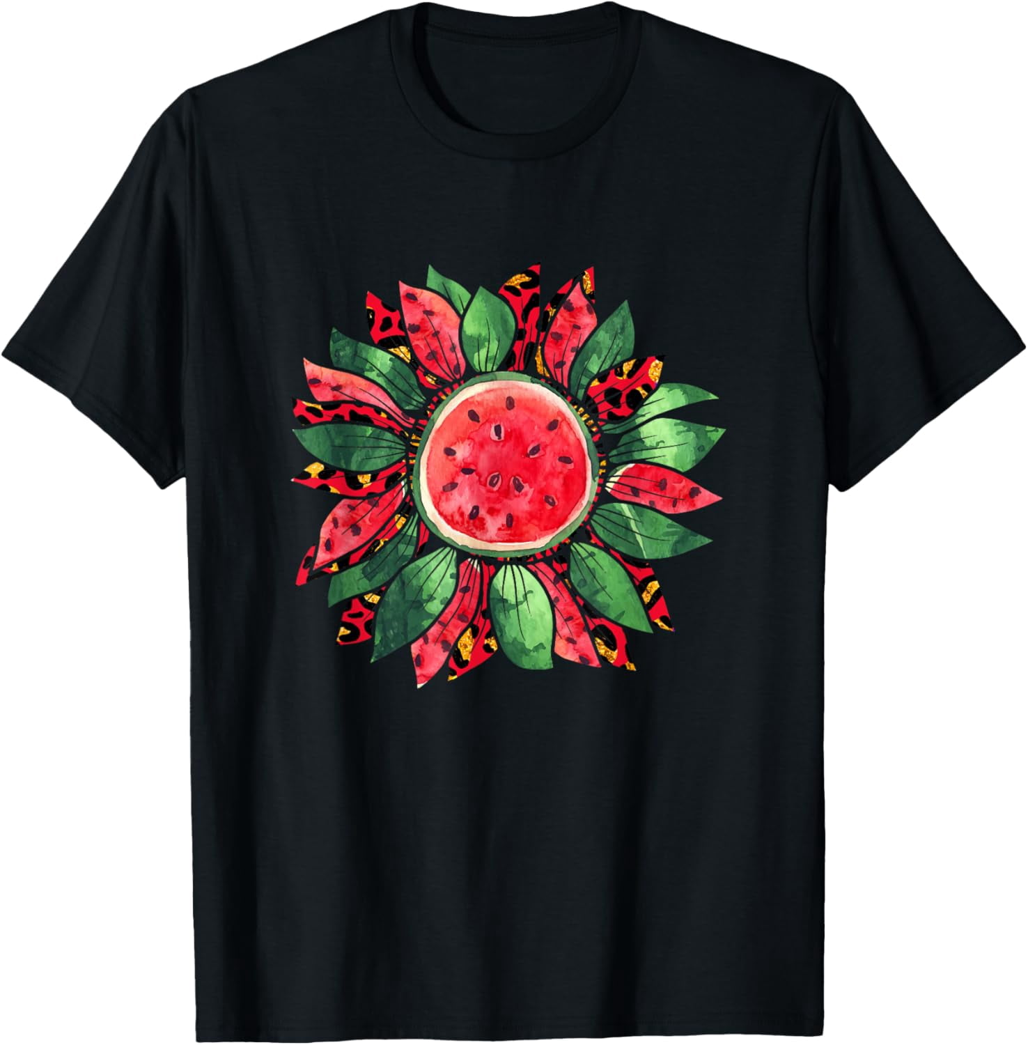 Watermelon Lover T-ShirtWatermelon Sunflower Summer Peace Love ...