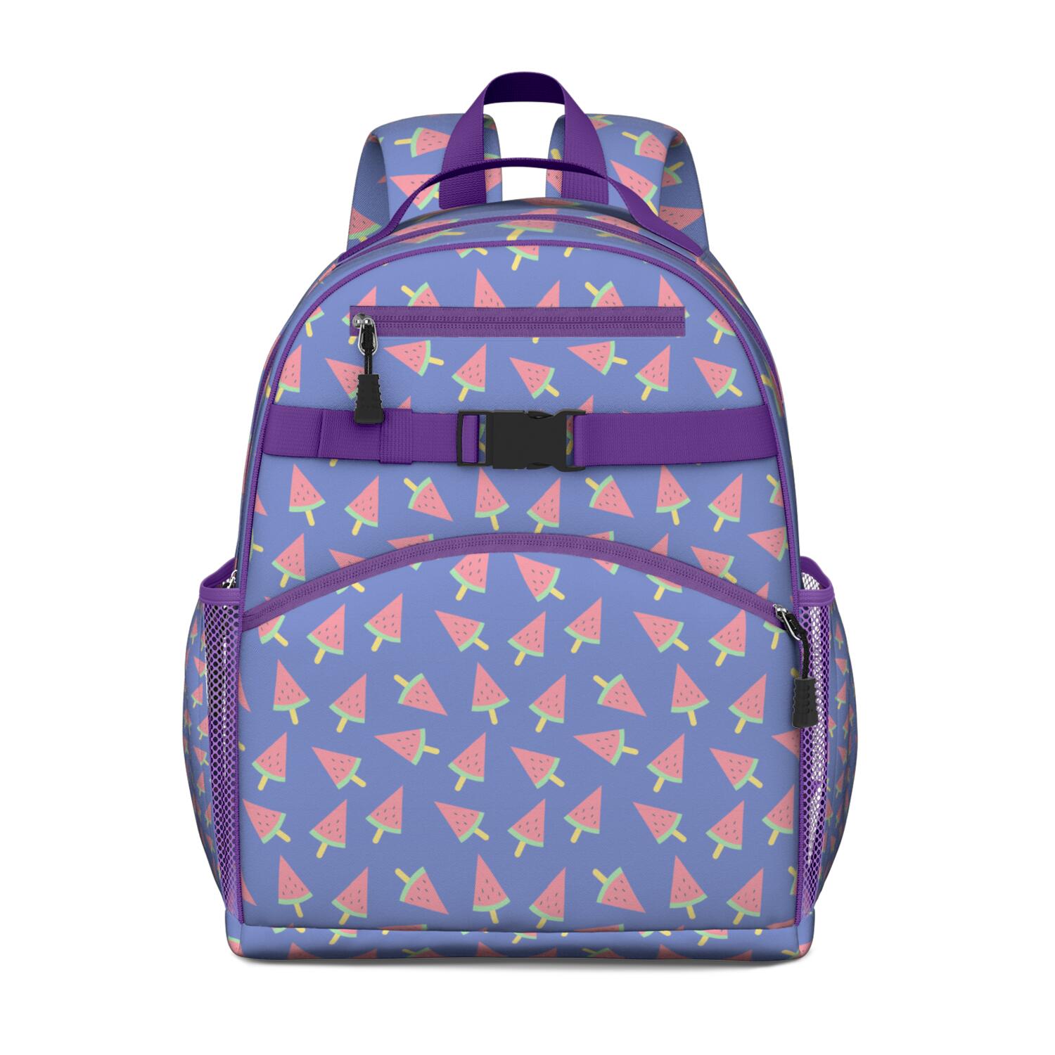 Watermelon Lovers Backpack - Cute Tropical Print Waterproof School Bag ...