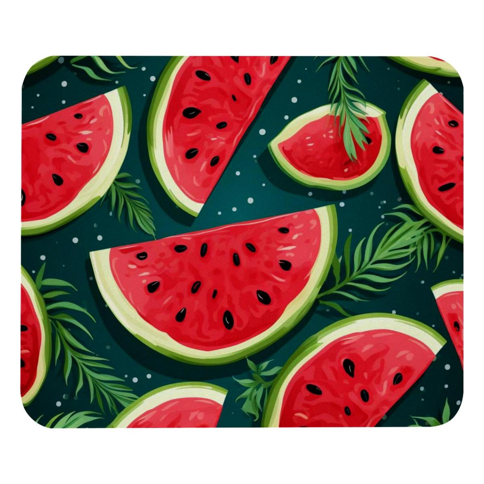 Watermelon Mouse Pad, Rubber Base Computer Mouse Pads for Wireless ...