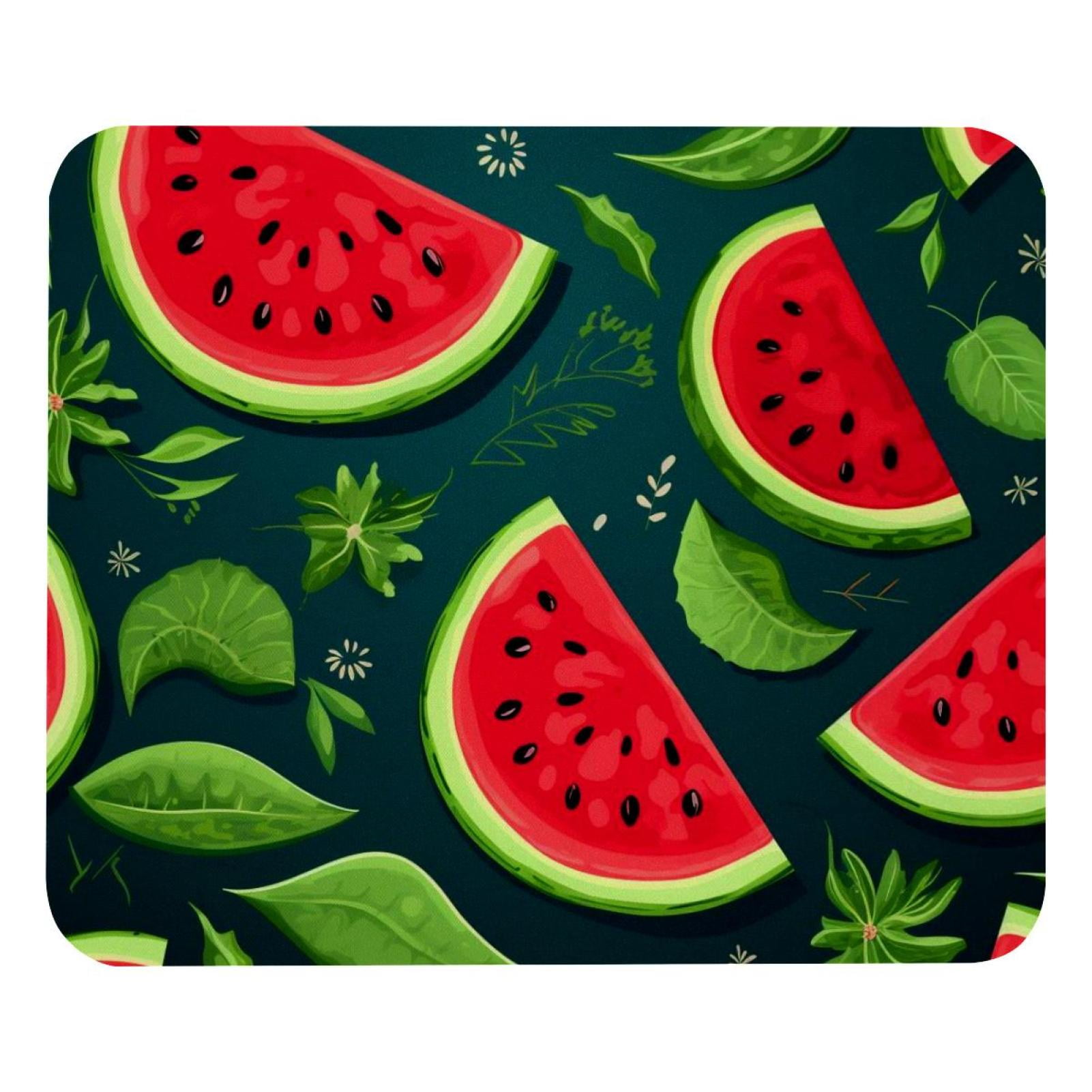 Watermelon Mouse Pad, Rubber Base Computer Mouse Pads for Wireless ...