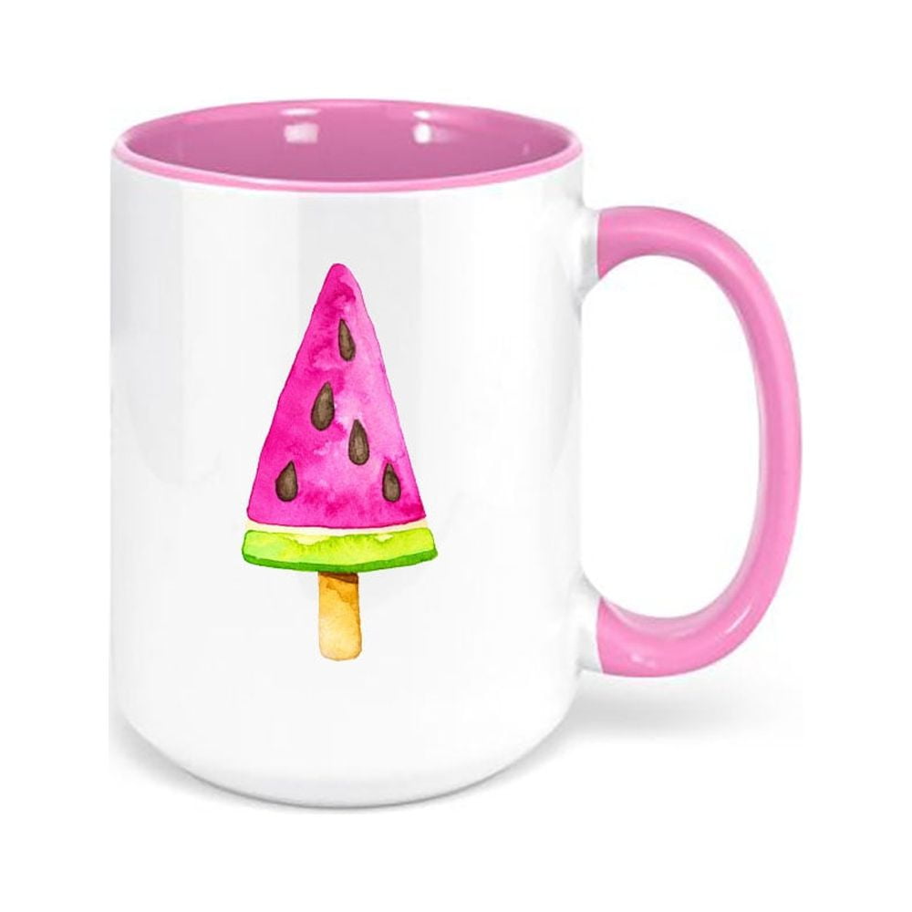 Watermelon Mug, Watermelon Popsicle, Popsicle Coffee Mug, Watermelon ...