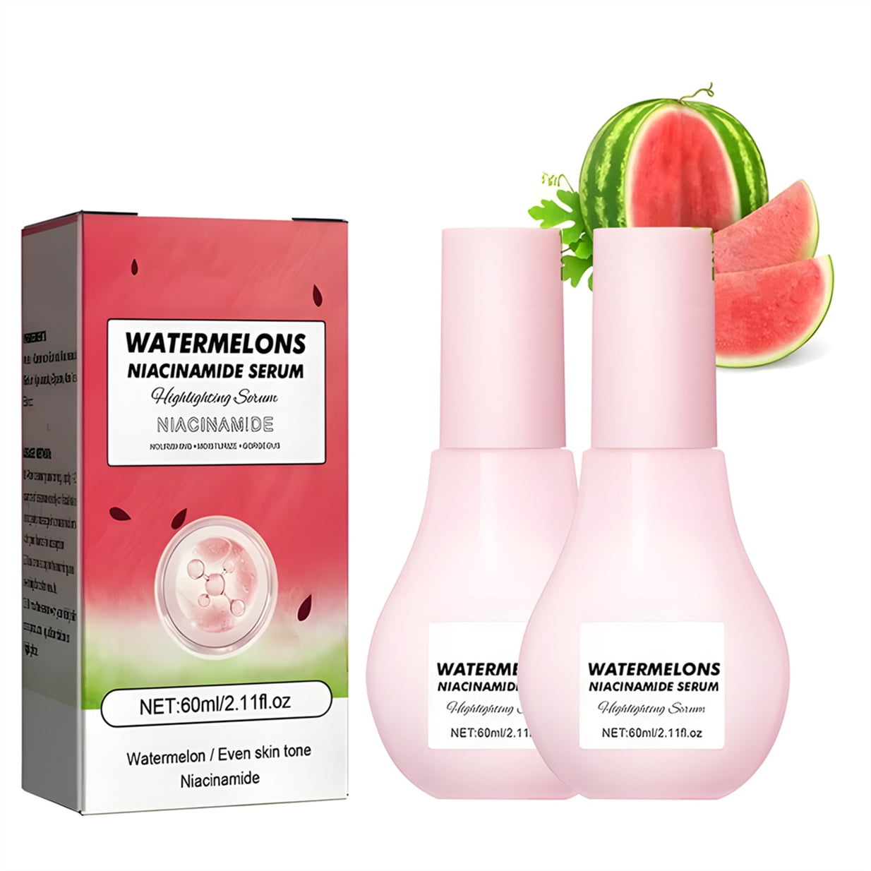 Watermelon Niacinamide Facial Serum,Pore Minimizer & Niacinamide Glow ...